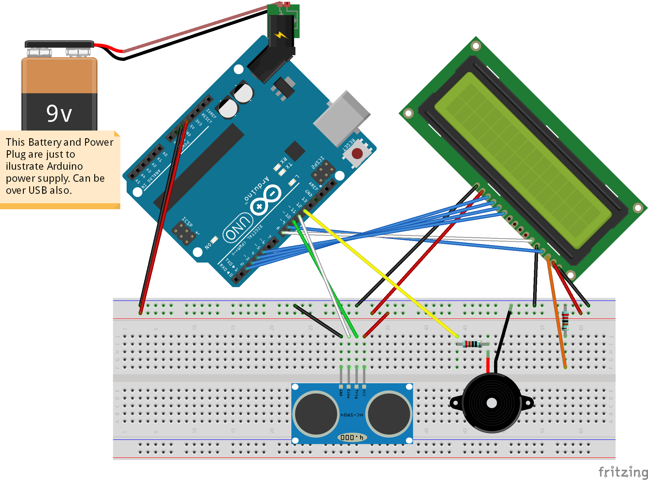 Animated Sonic Ruler / Parking Sensor Using Arduino : 4 Steps ...