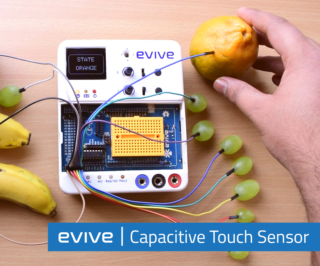 Capacitive Touch With Evive Arduino Based Controller 6 Steps With Pictures Instructables