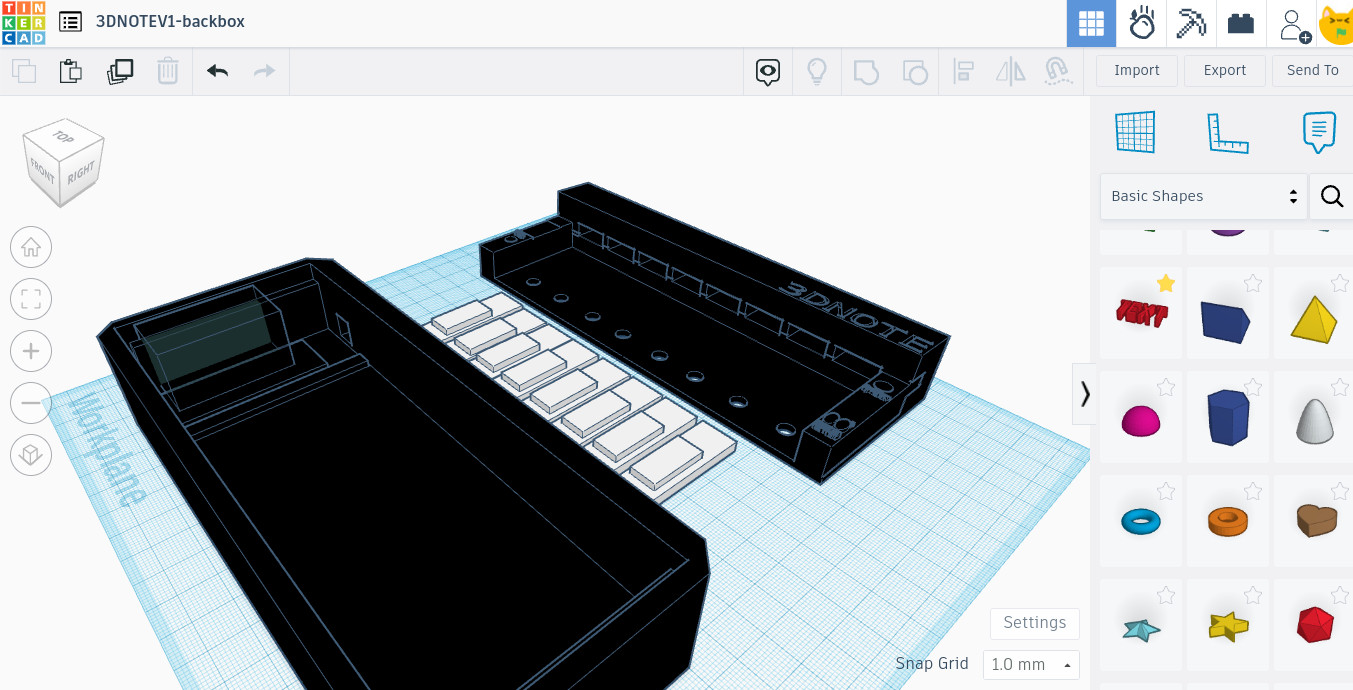 3D-Printed Musical Keyboard! (Designed With TinkerCad) : 7 Steps ...