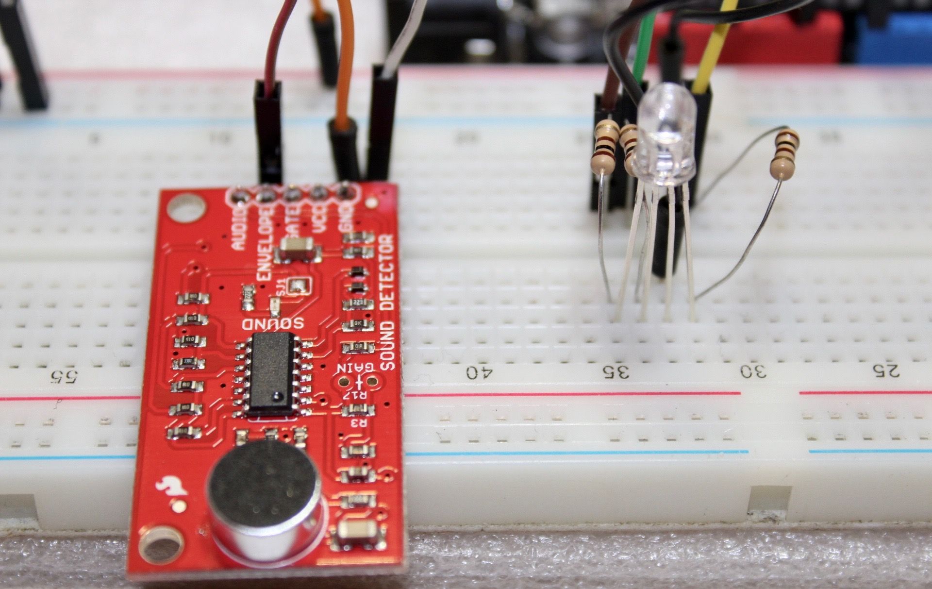 Sound Decibel Multicoloured LED Indicator : 5 Steps - Instructables