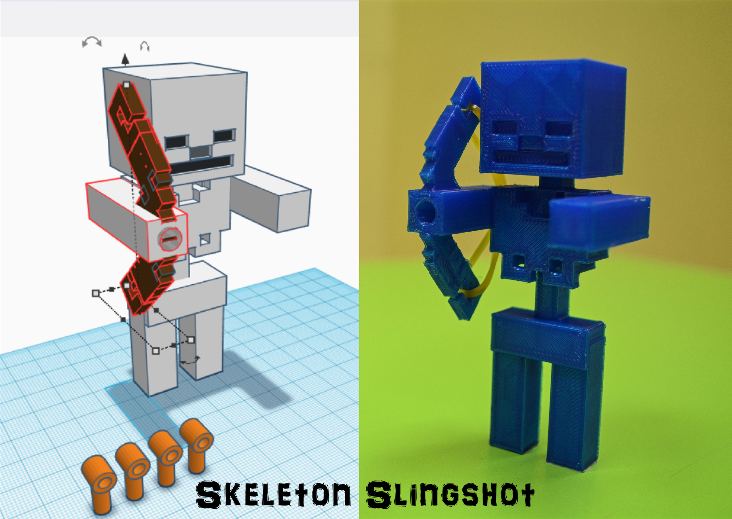 Skeleton Minecraft With Bow