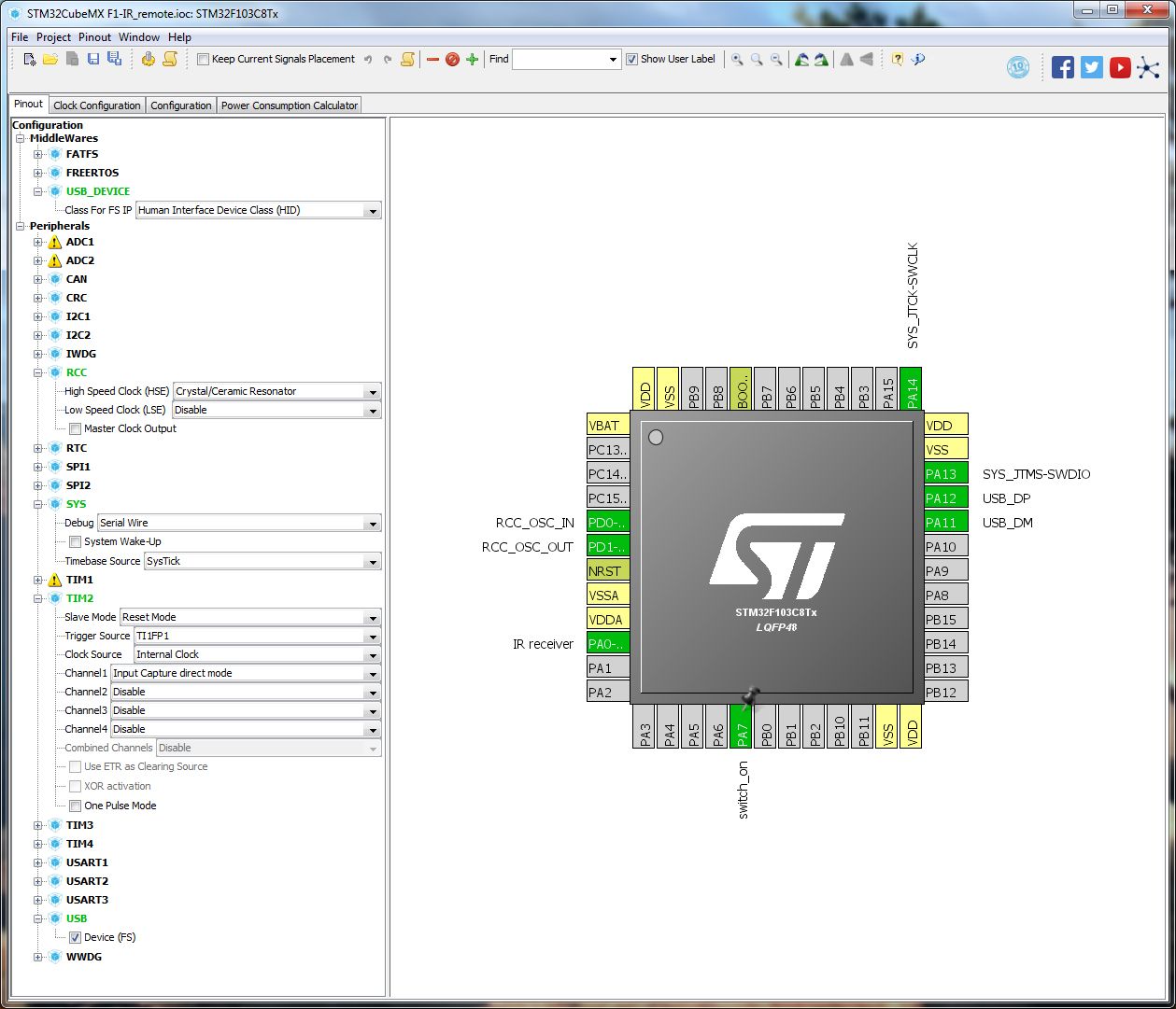 Falling in Stm32: Remote Control for Home Media Center : 4 Steps (with ...