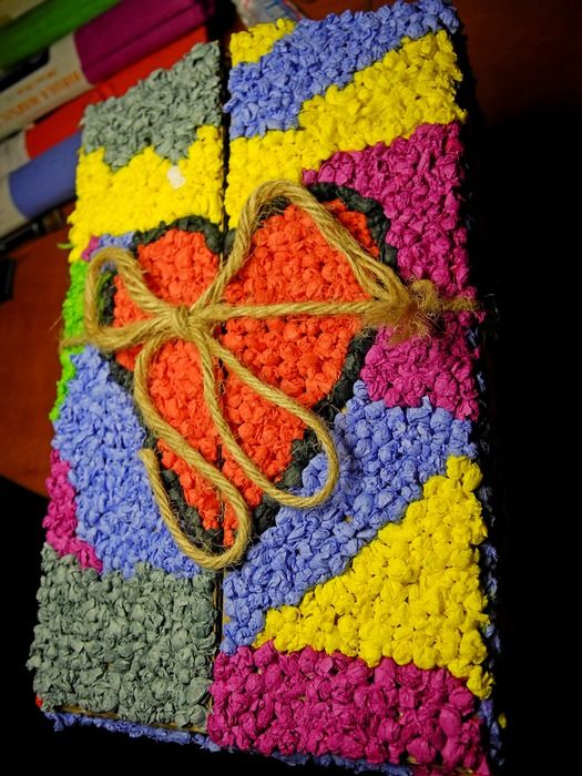 Decorative Box - Cardboard & Crepe Paper : 5 Steps (with Pictures ...