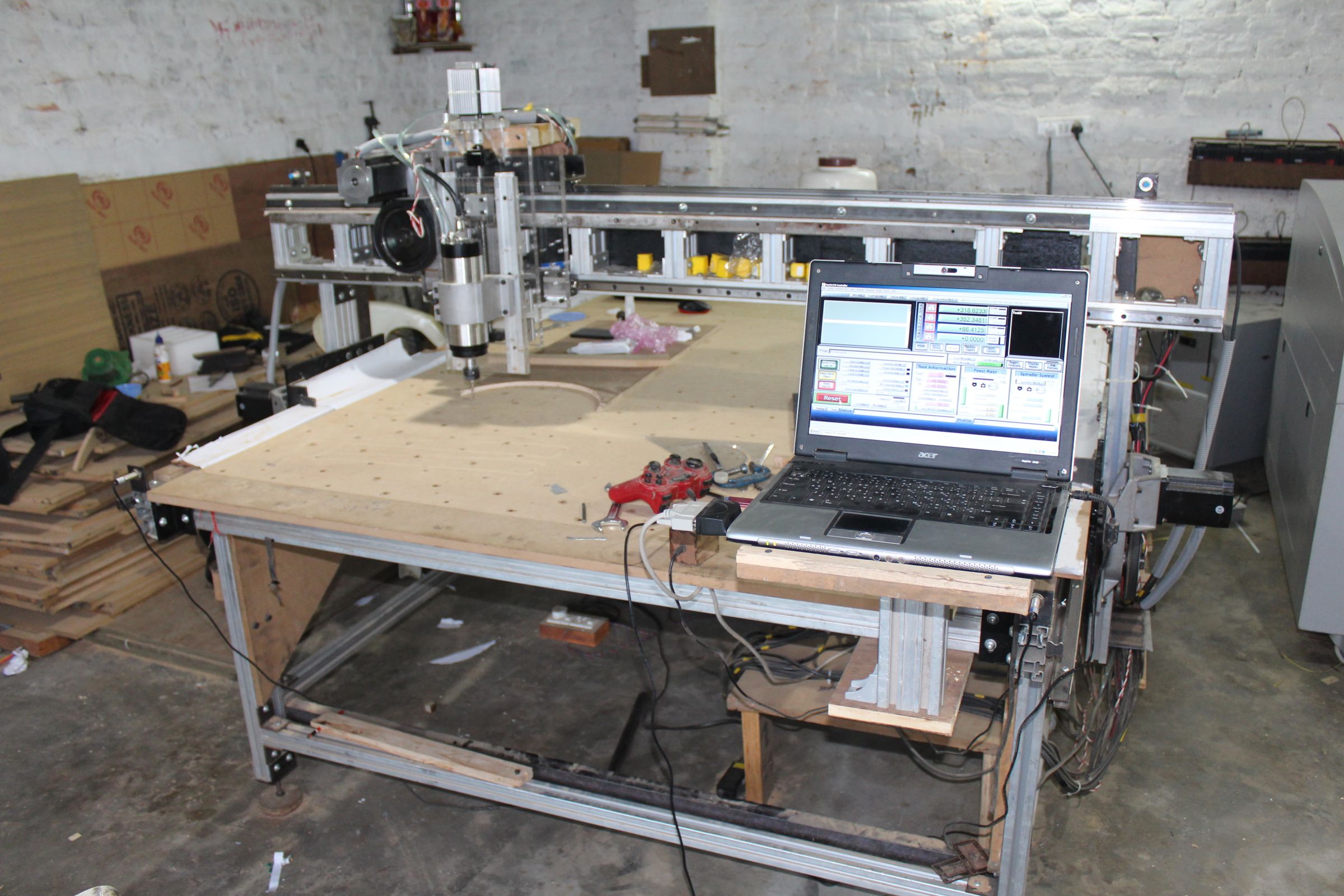 DIY CNC Router Build (large Format 5x10ft, Rack and Pinion) : 12 Steps ...