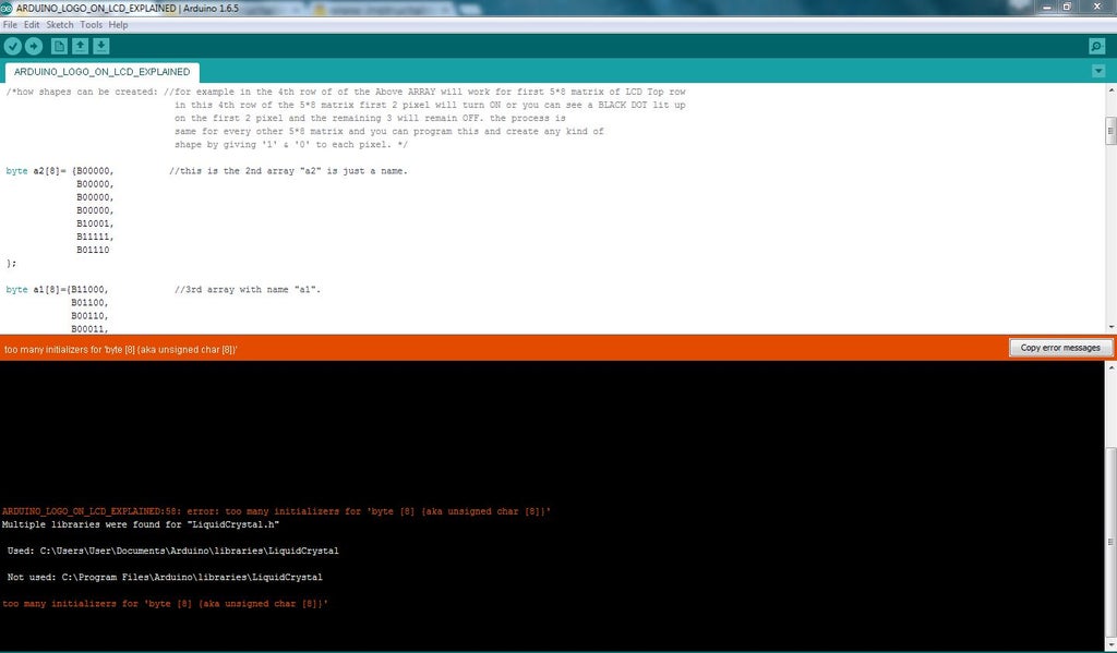 Arduino Bit Mappig on LCD With LOGO - Instructables