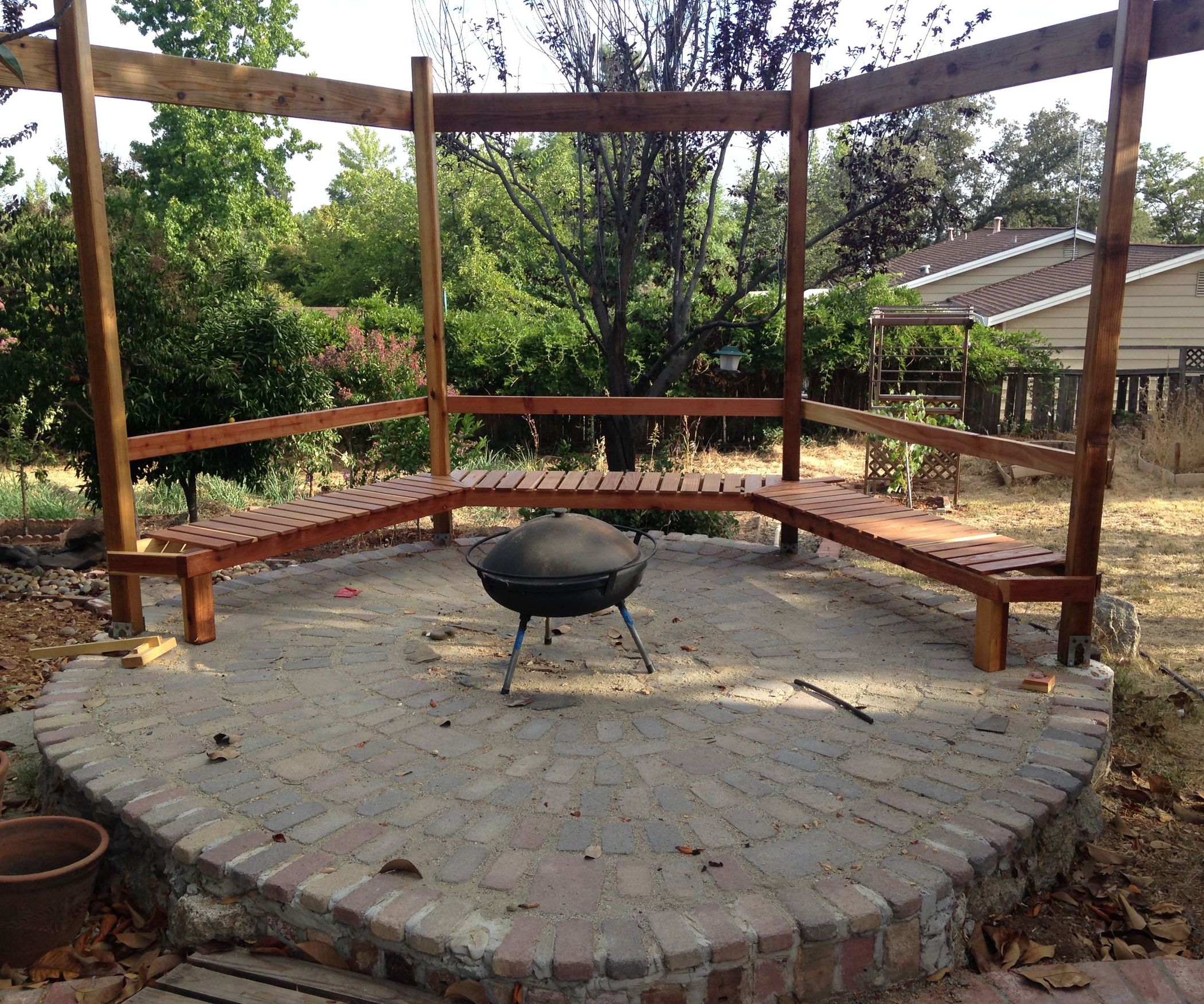 Gazebo - Part 3 Structure and Bench : 5 Steps (with Pictures ...