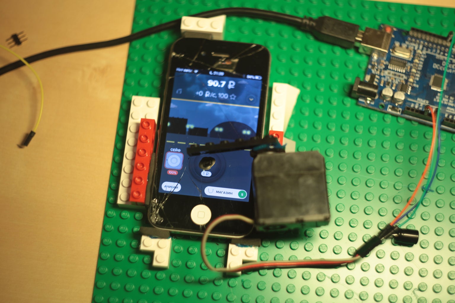 Clicker Cheater For Iphone Arduino From The Cucumber Clicker Maker 8 Steps With Pictures