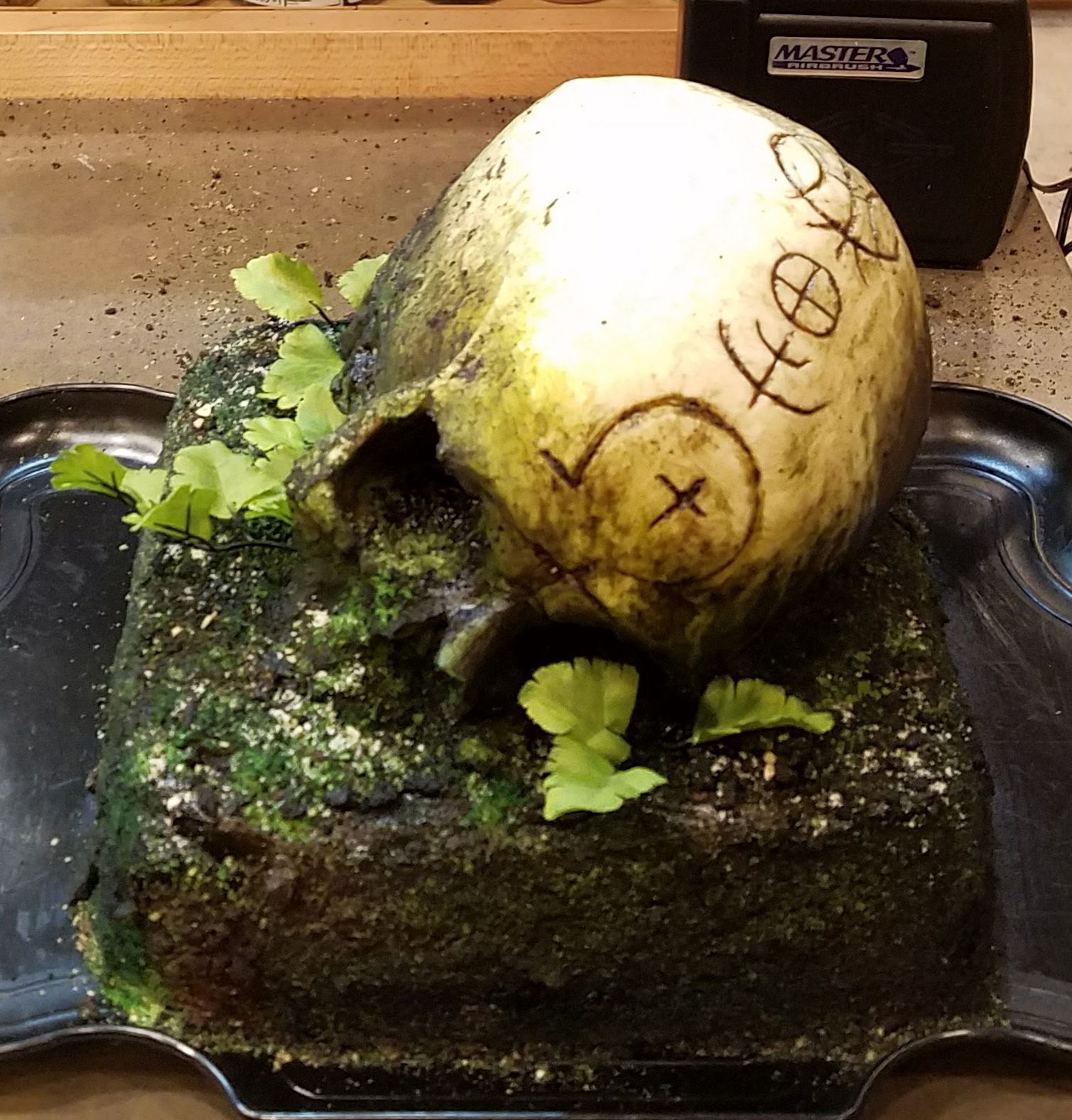 Mossy Skull Cake : 7 Steps (with Pictures) - Instructables