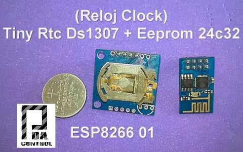 ESP8266 01 + Clock Tiny RTC Ds1307 + Memory Eeprom 24c32 : 3 Steps ...