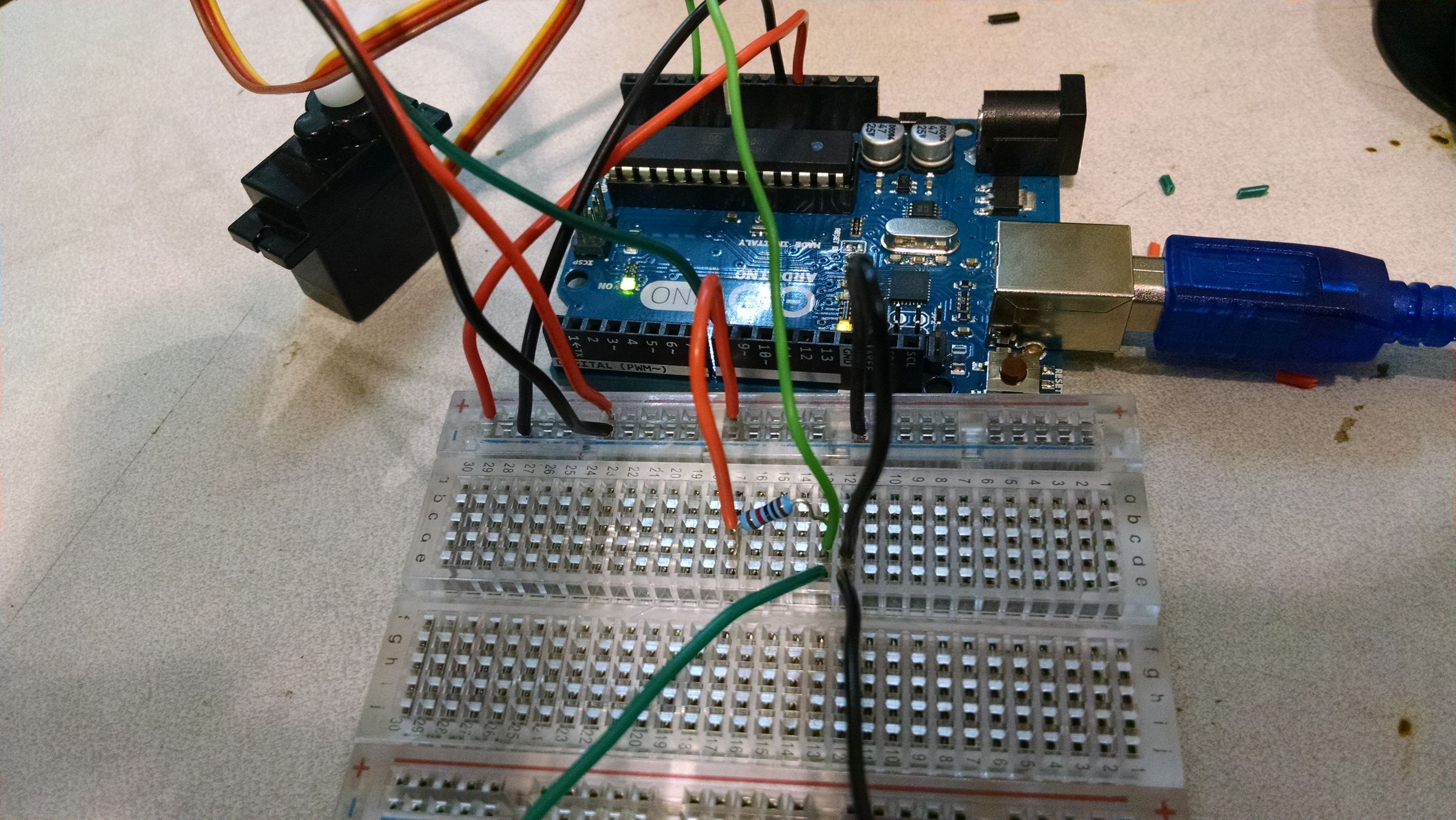 Servo Control With a Flex/Bend Sensor : 7 Steps - Instructables