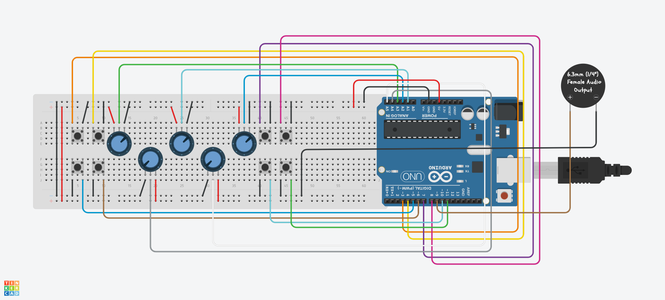 The Doof Machine Arduino Drum Sequencer Simple And Customizable 4 Steps Instructables 6941