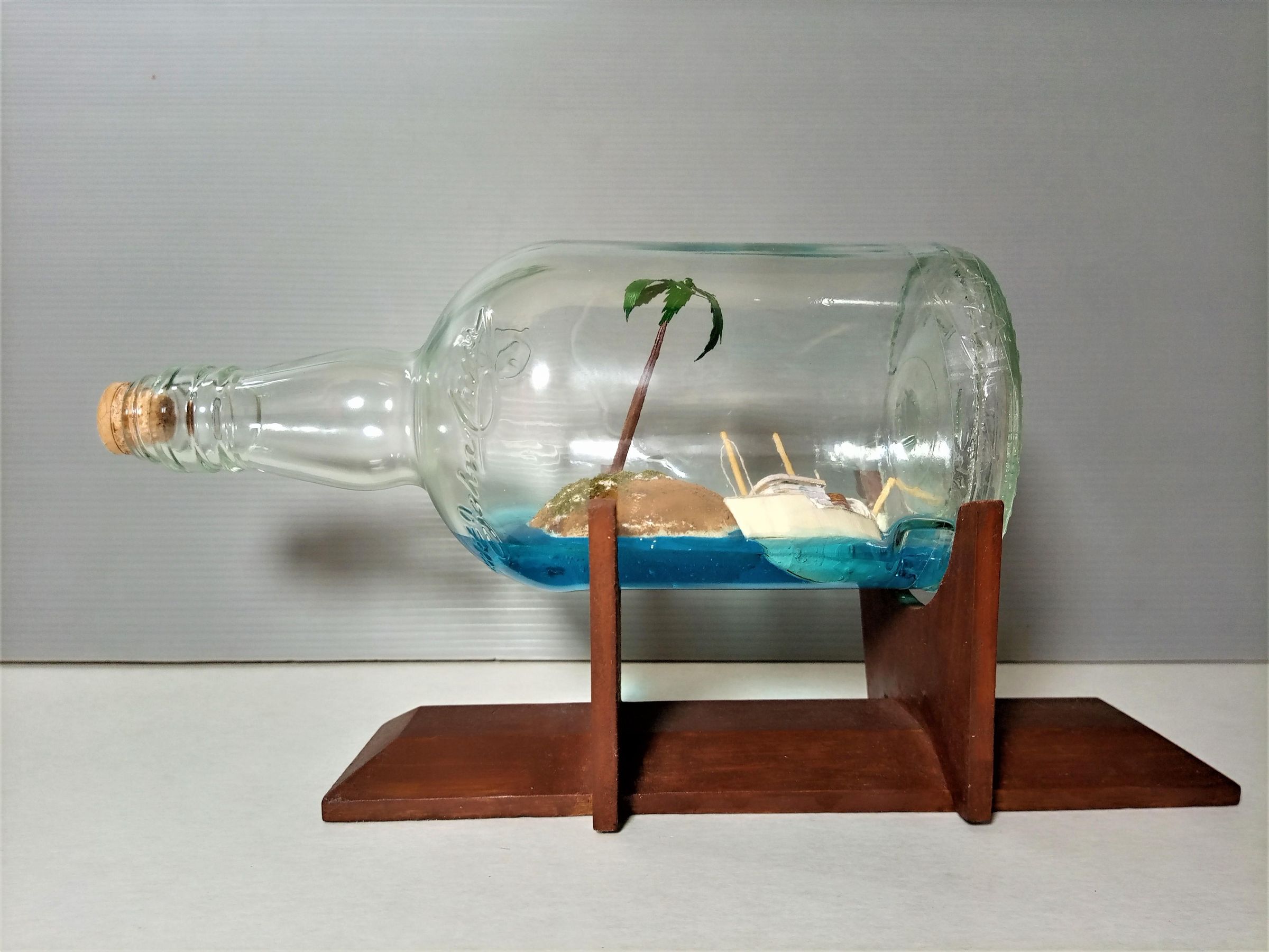 How to Make Resin Beach Bottle / Miniature Tree Art / DIY Cardboard ...