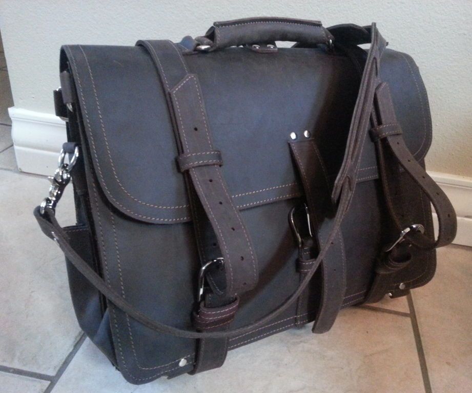 Making a Leather Briefcase/Messenger More Organized and CCW-friendly ...