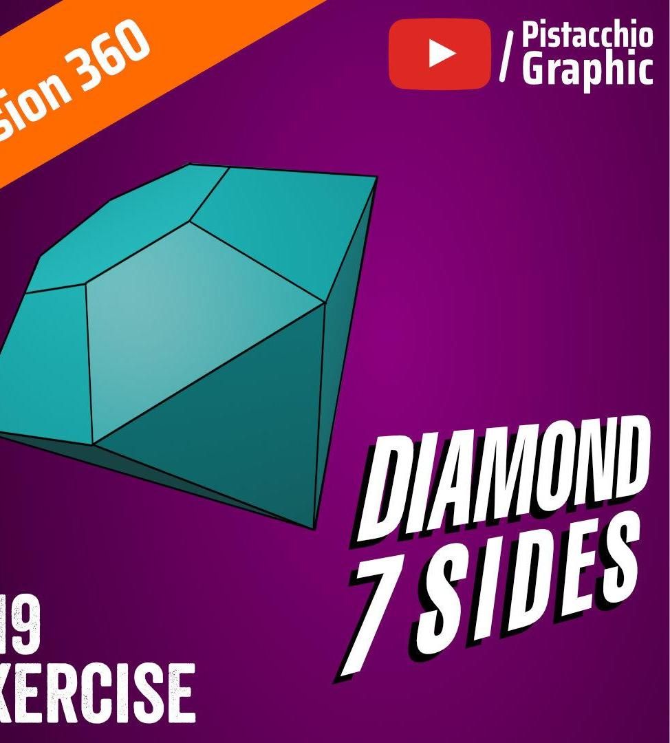 #19 Fusion Wednesday - Diamond 7 Sides | Fusion 360 | Pitacchio Graphic ...