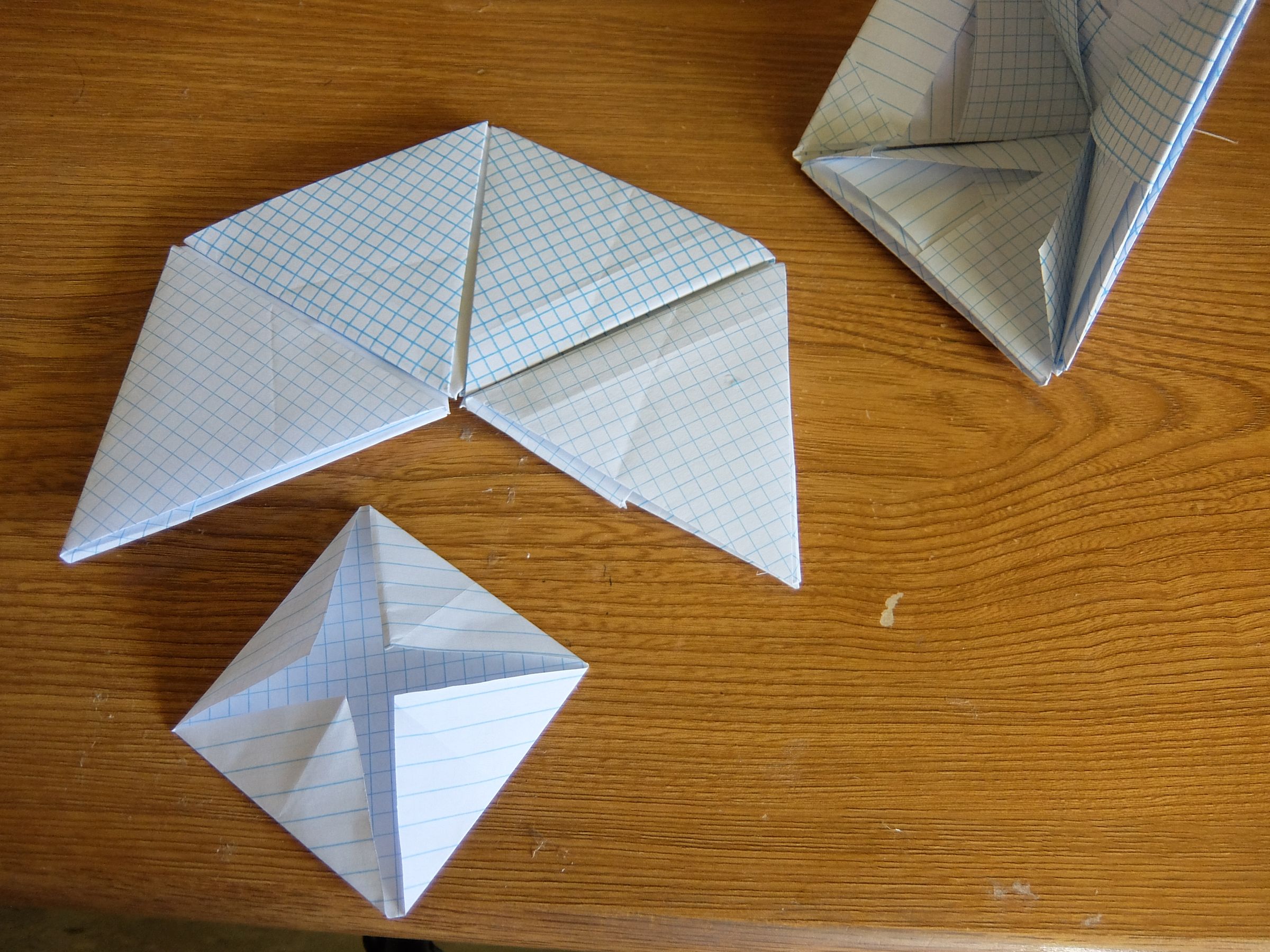 Octahedron Model DYI Using Graphing Papers : 6 Steps (with Pictures ...