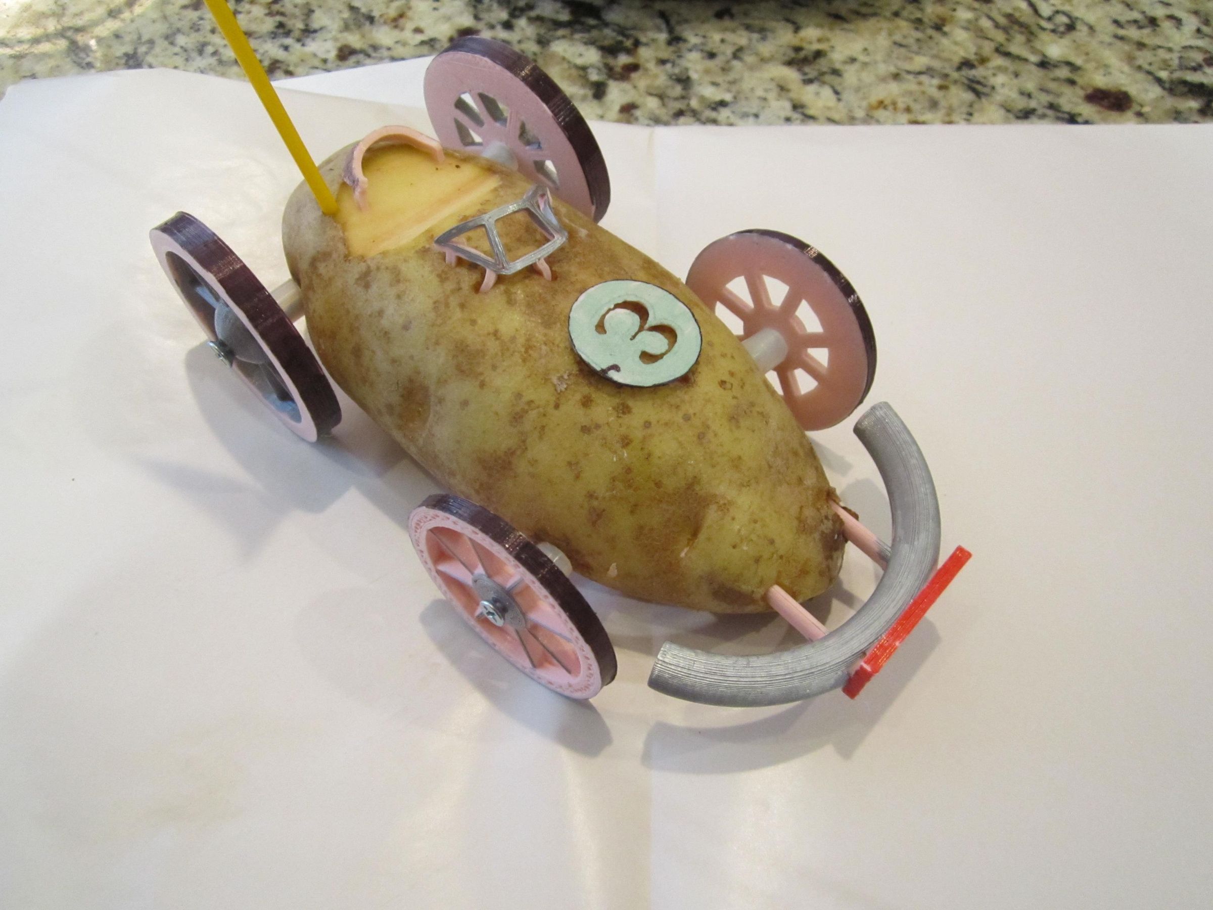 Spud Racer the Tinker CAD Series! : 5 Steps (with Pictures) - Instructables