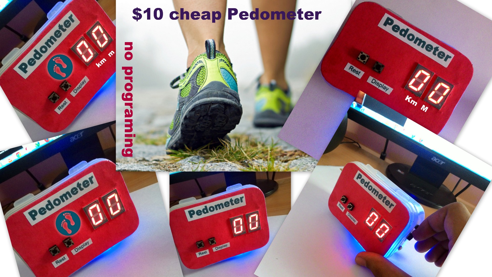Pedometer : 4 Steps (with Pictures) - Instructables
