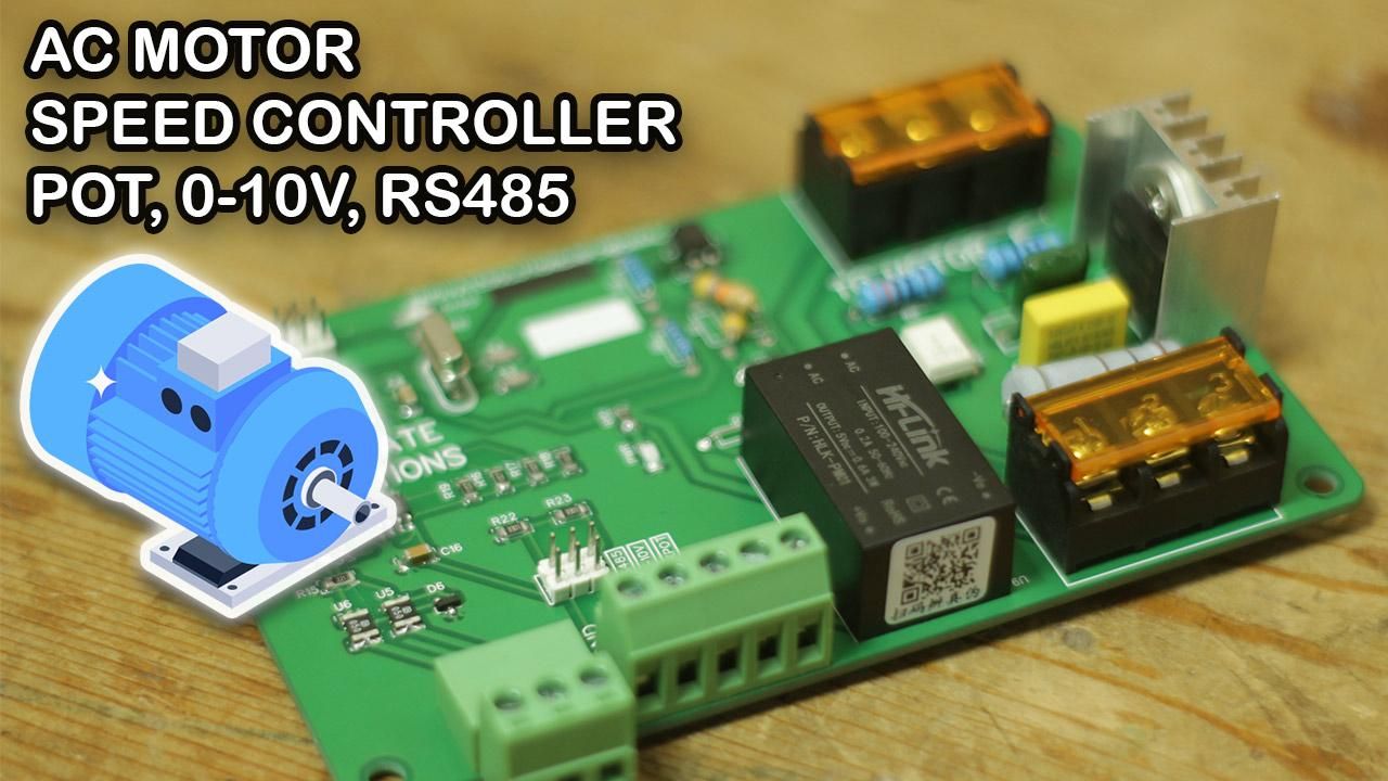 Single Phase Motor Speed Controller Using Potentiometer, 0-10V or RS485 ...
