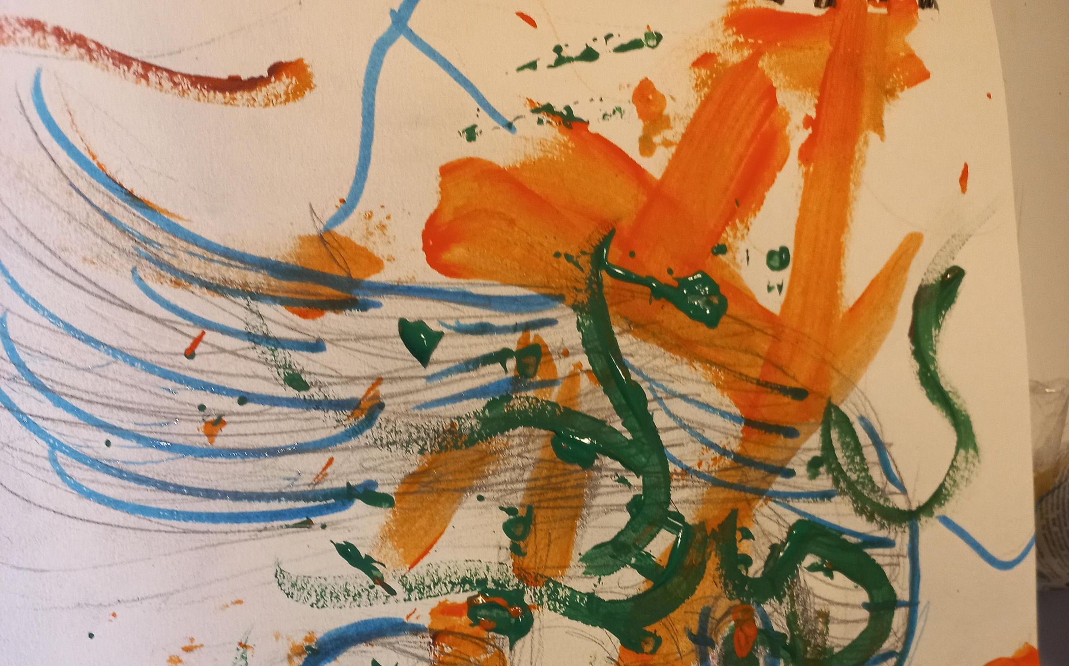 Paint Splattered Drawing/painting : 5 Steps - Instructables