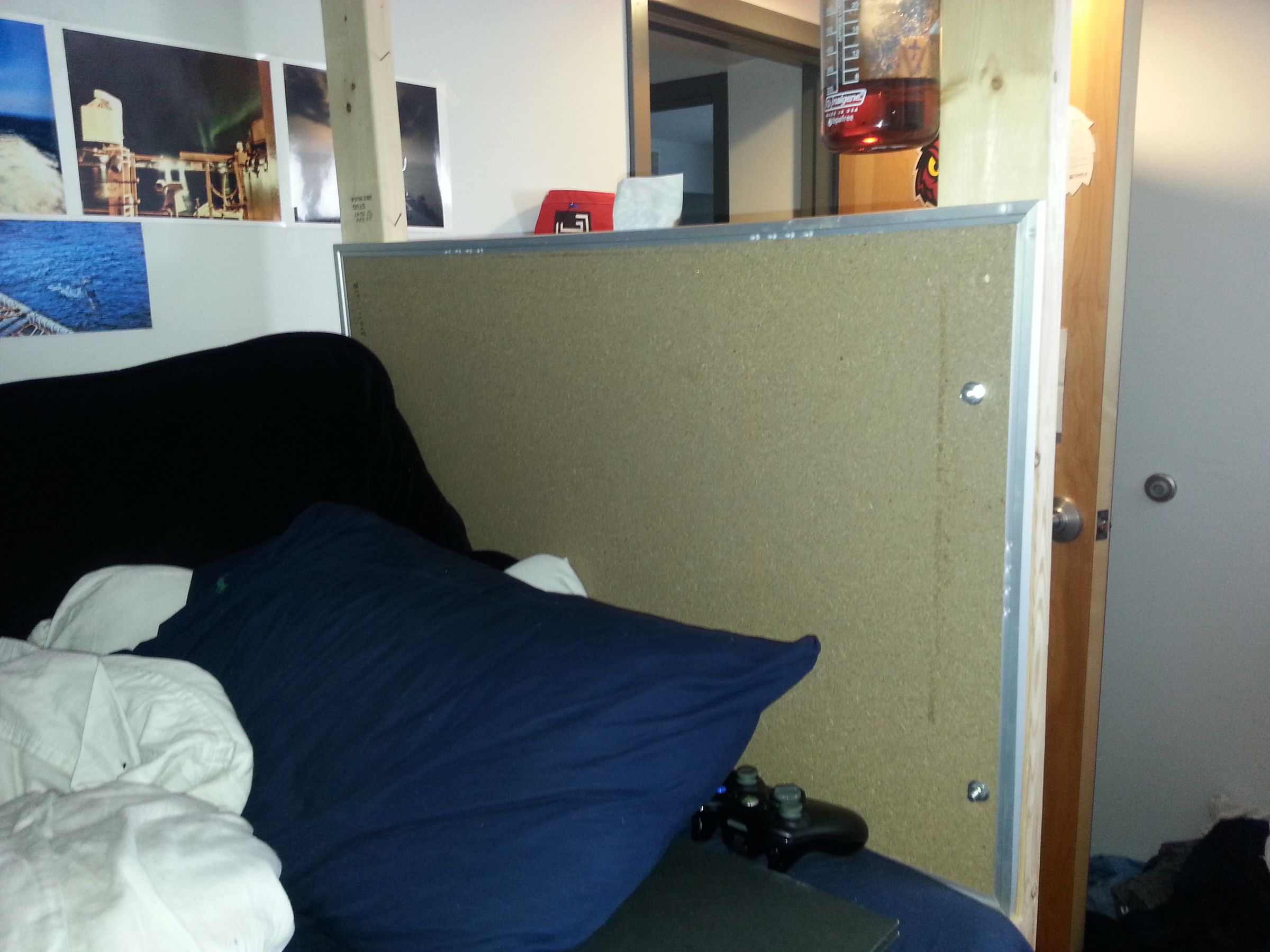 Boring Old College Dorm Room Bed - Becomes 4 Poster Bed Fit for a King ...