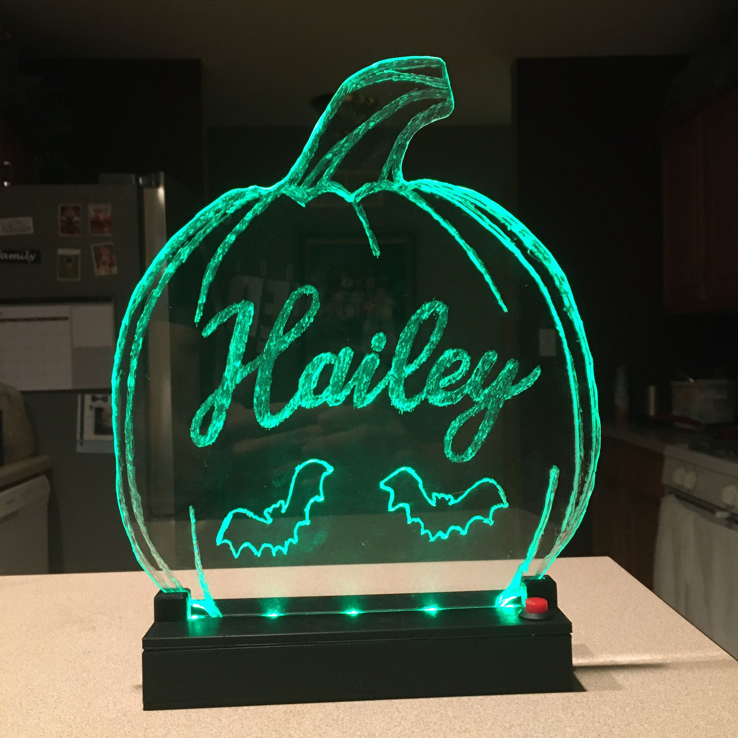 3D Printed Plexiglass LED Sign : 5 Steps - Instructables