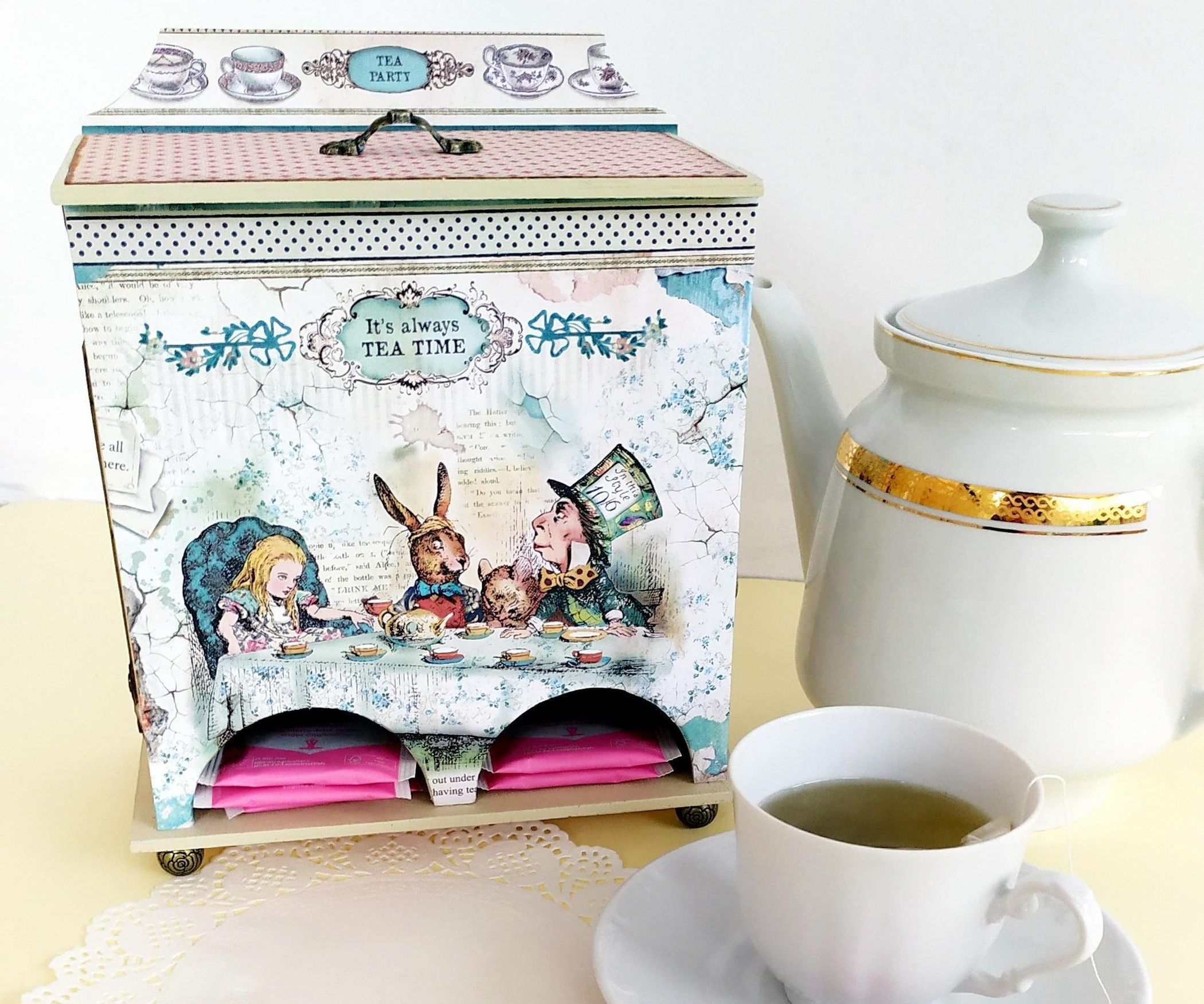Mad Hatter's Tea Party on a Tea Box : 13 Steps (with Pictures ...