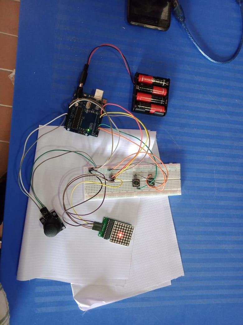 Interactive LED Matrix Controller With Joystick and Buttons : 4 Steps ...
