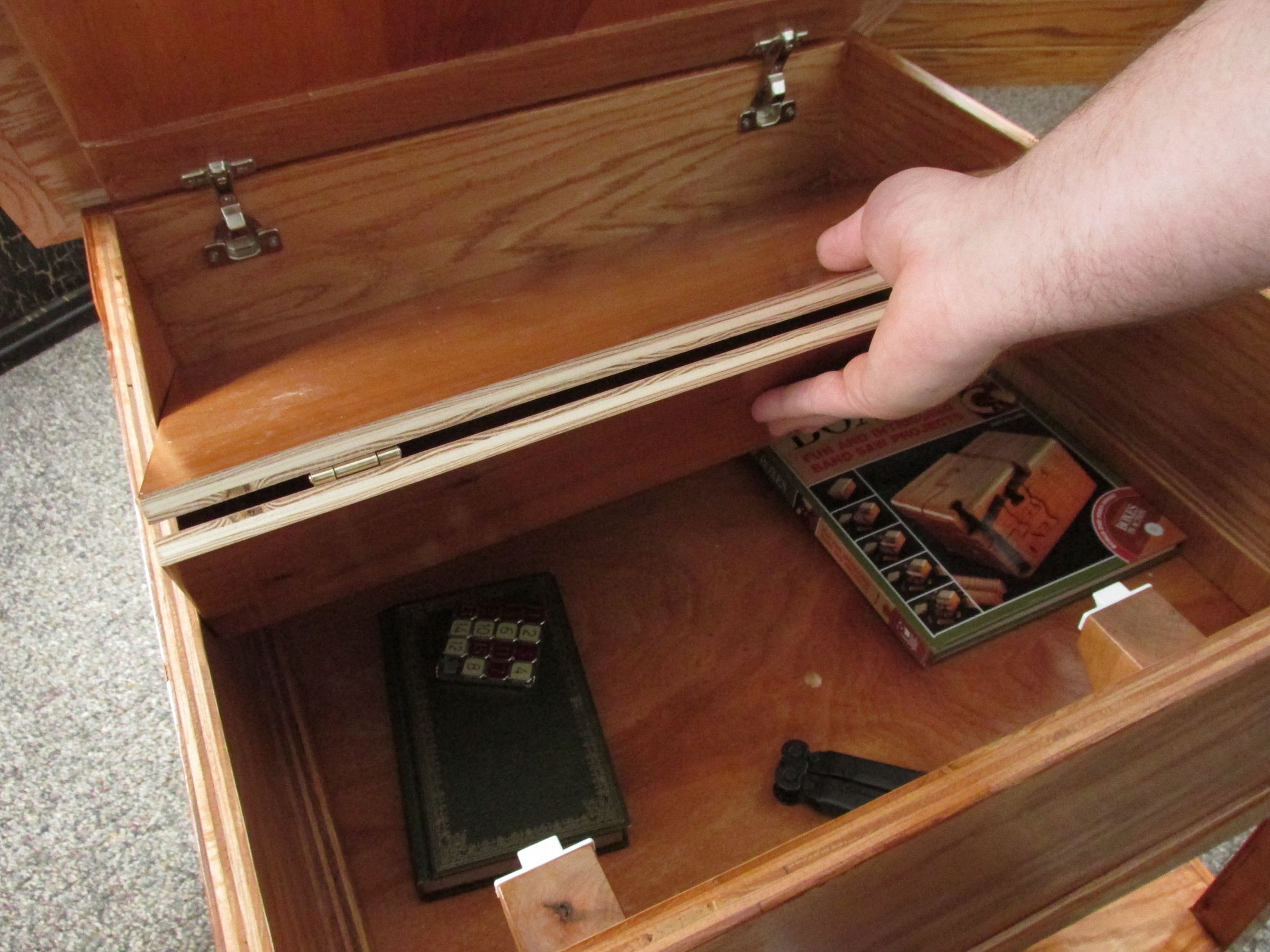 Sliding Puzzle Secret Compartment Table : 23 Steps (with Pictures ...