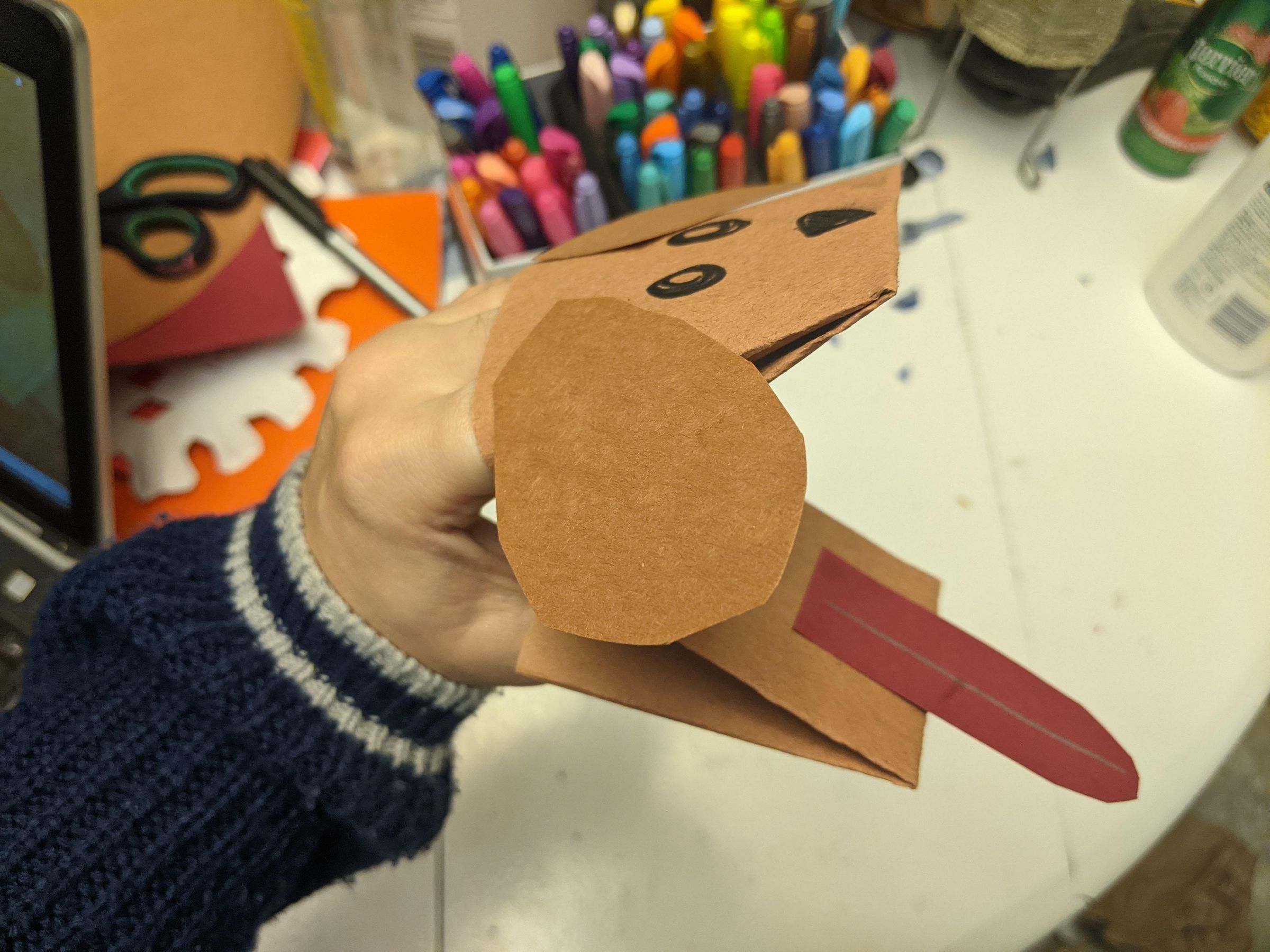 Paper Dog Puppet : 6 Steps - Instructables