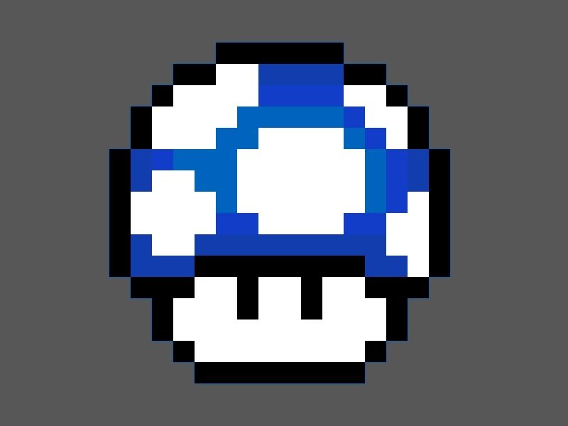 Mario 8 Bit Mushroom