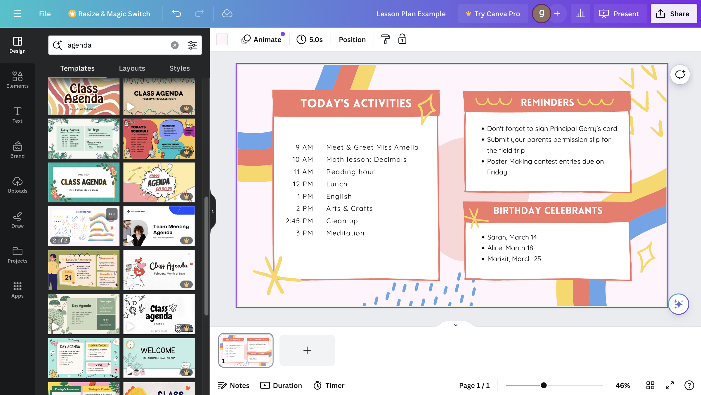 Fun, Cute, and Easy Lesson Plan With Canva! : 10 Steps - Instructables