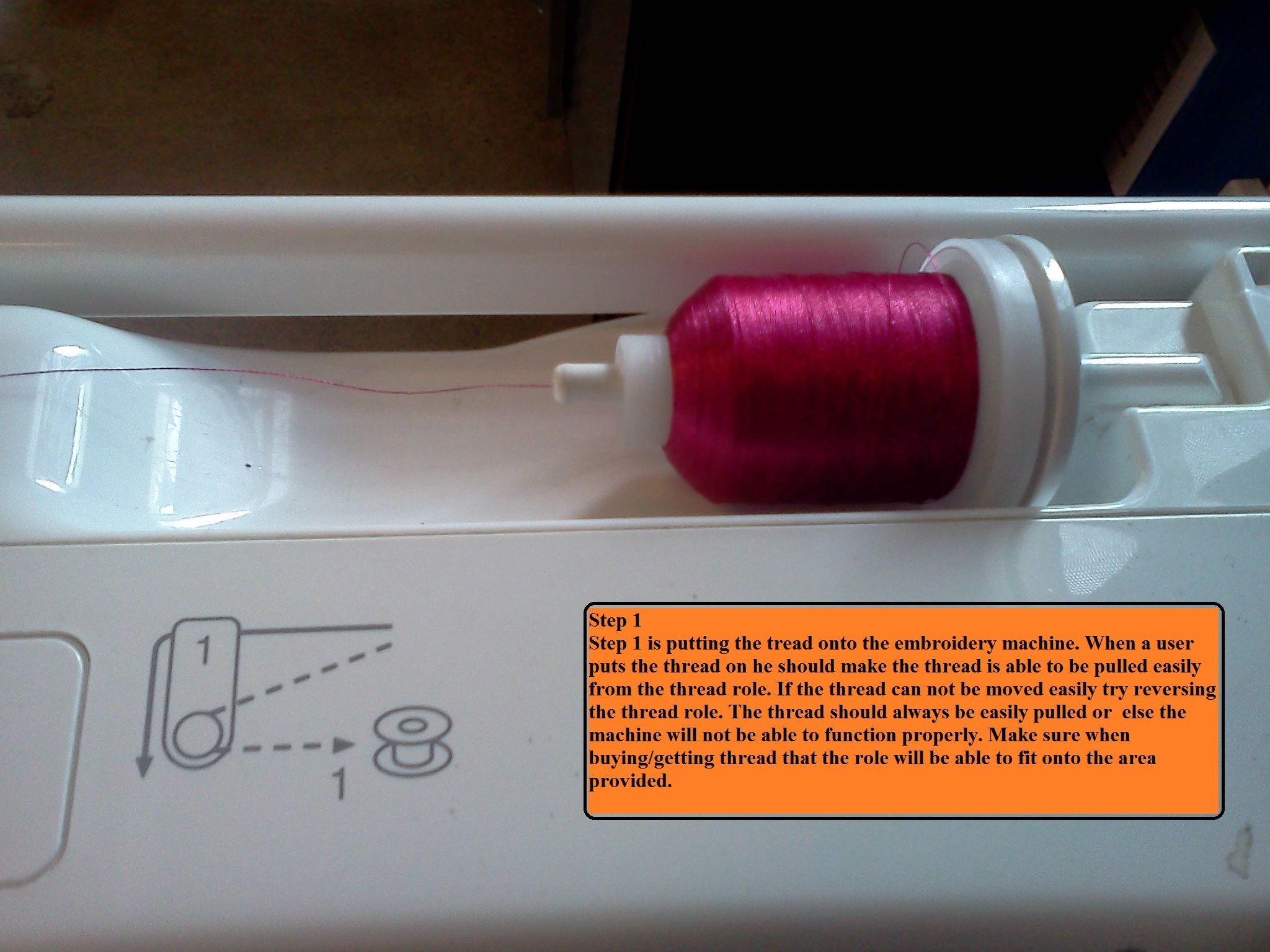 Understanding a Janome Embroidery Machine: Threading the Machine and ...