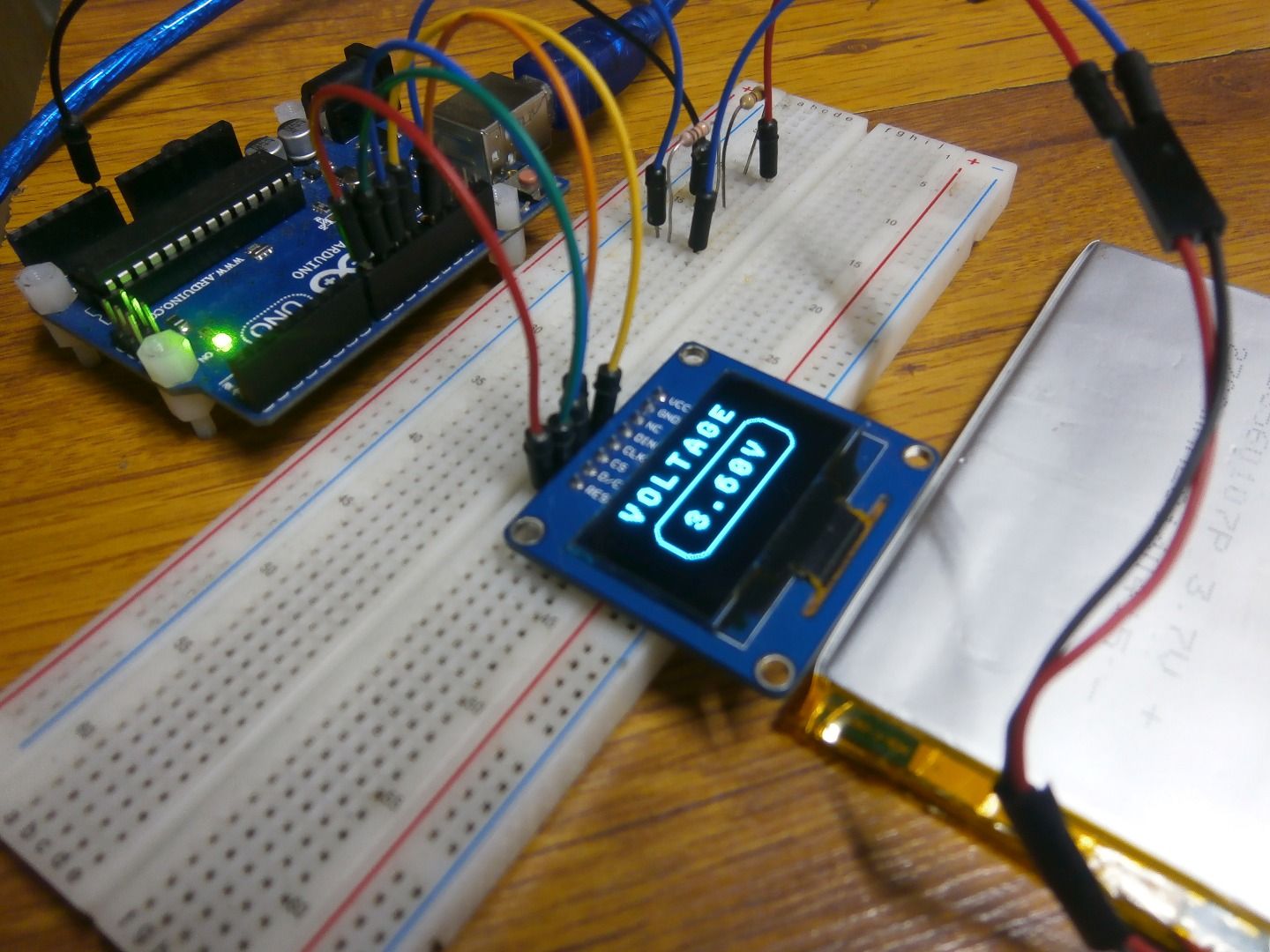 DIY: a 5 Minutes Arduino Voltmeter With an OLED Display : 4 Steps (with ...