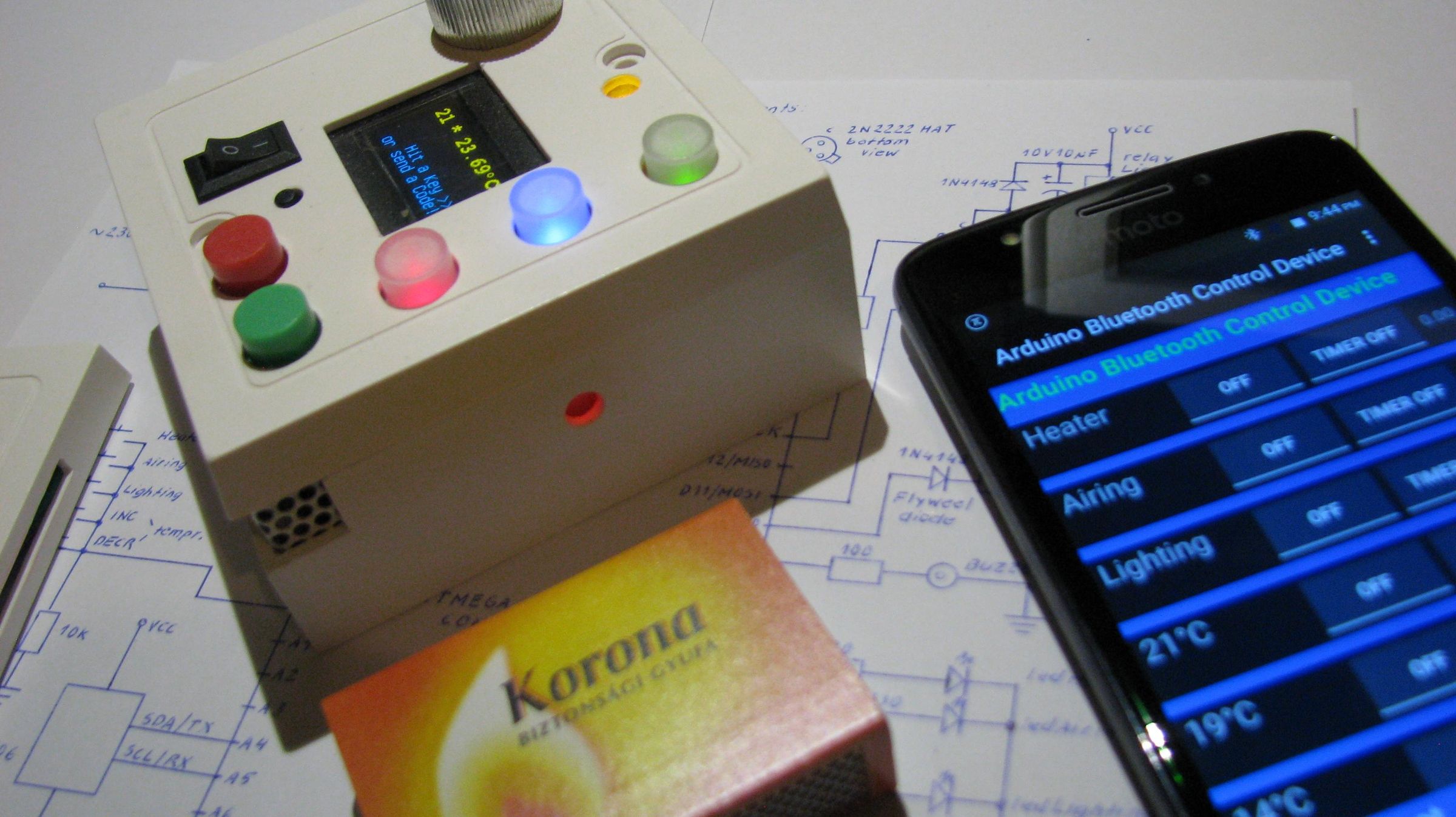 Smart Bluetooth Thermostat Arduino, Airing and Lights Control : 7 Steps (with Pictures ...