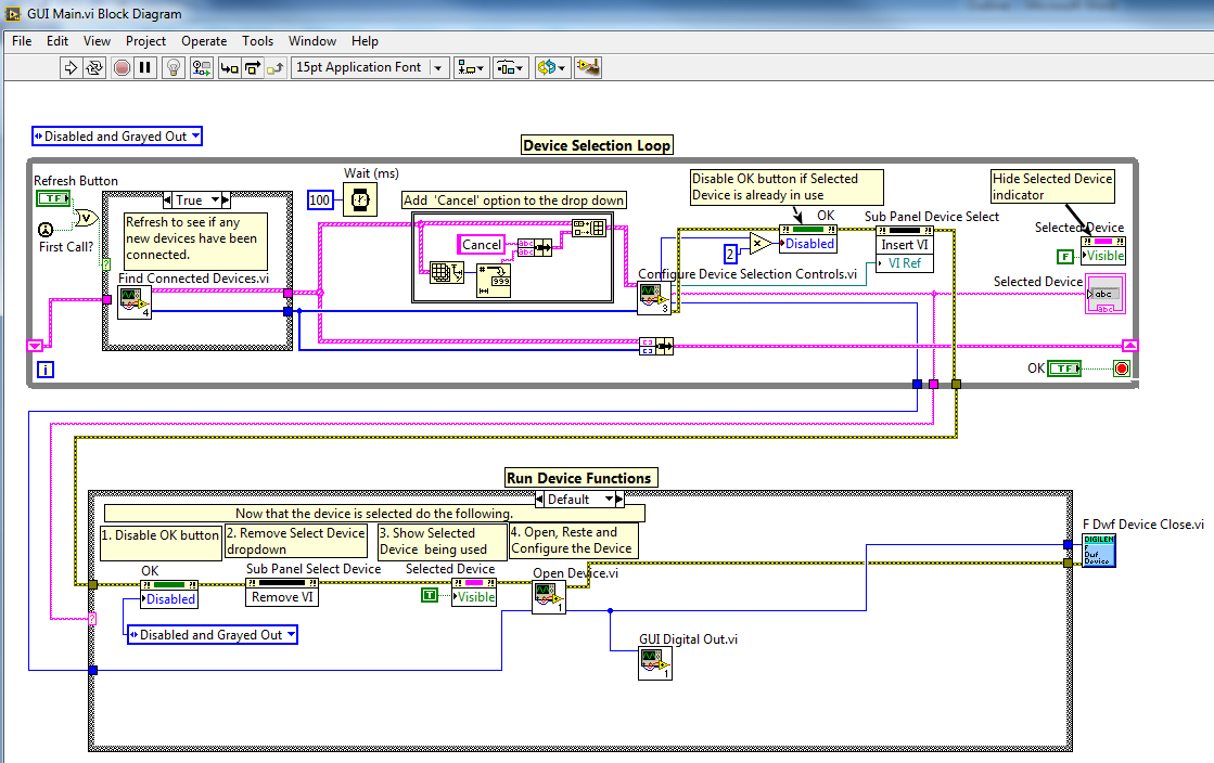 Analog Discovery PWM and Digital IO Control Though LabVIEW : 6 Steps ...