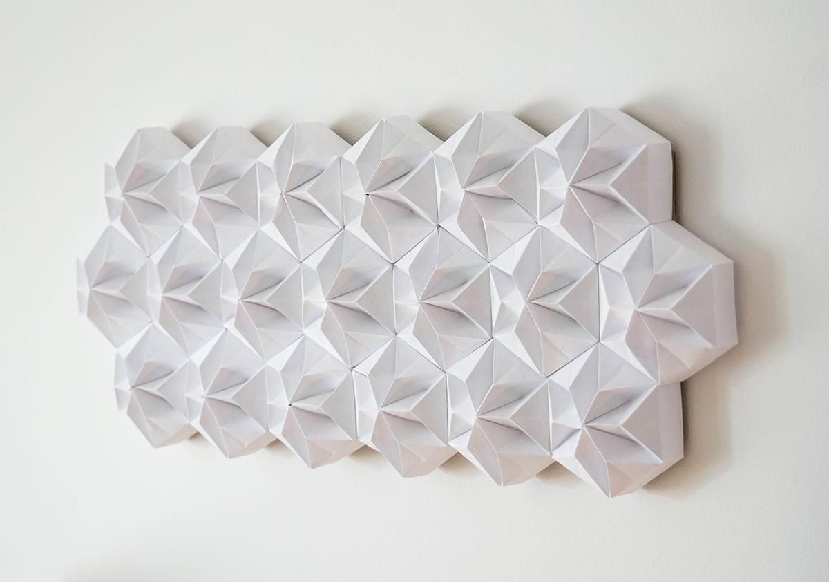 DIY Origami Hexagon Wall Decor | Paper-Folding Art Project : 11 Steps ...