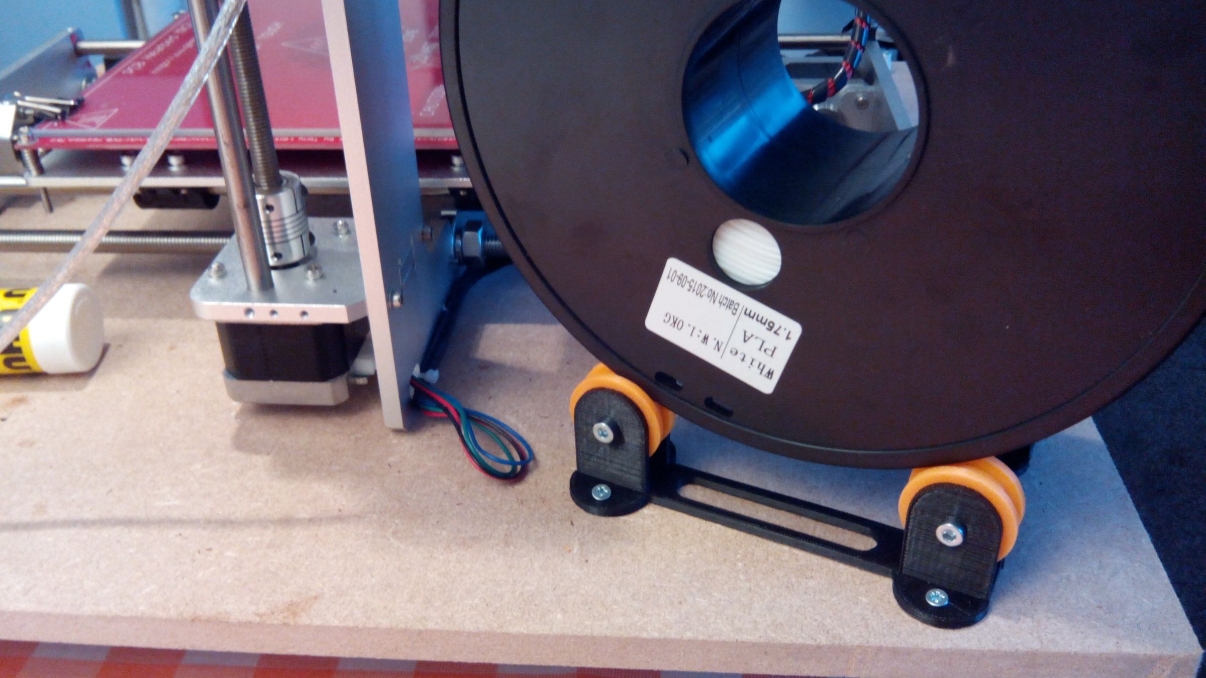3D Printer Filament Spooler Support Assembly Guide : 3 Steps ...