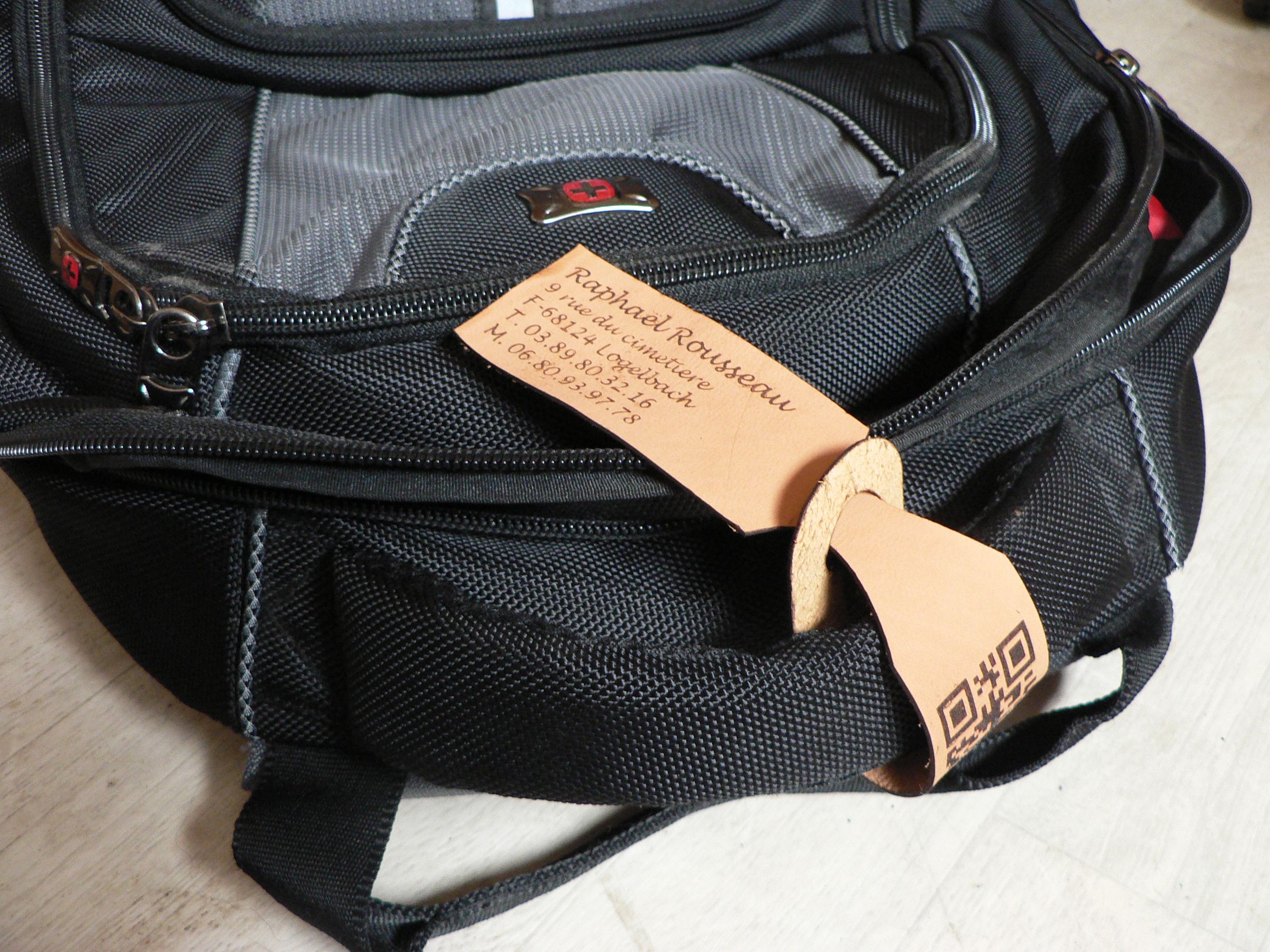 Laser Cut & Etched Leather Luggage Tag - Instructables