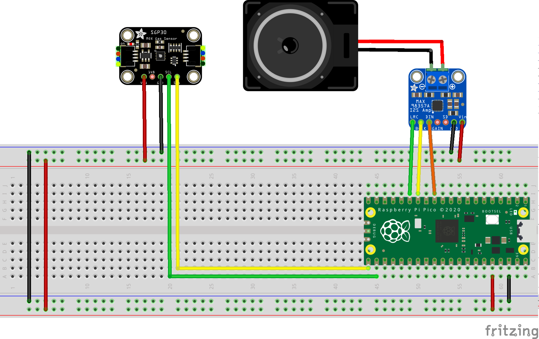 SGP30 Air Quality/Flatulence Detector: Pico/I2S Version - Instructables