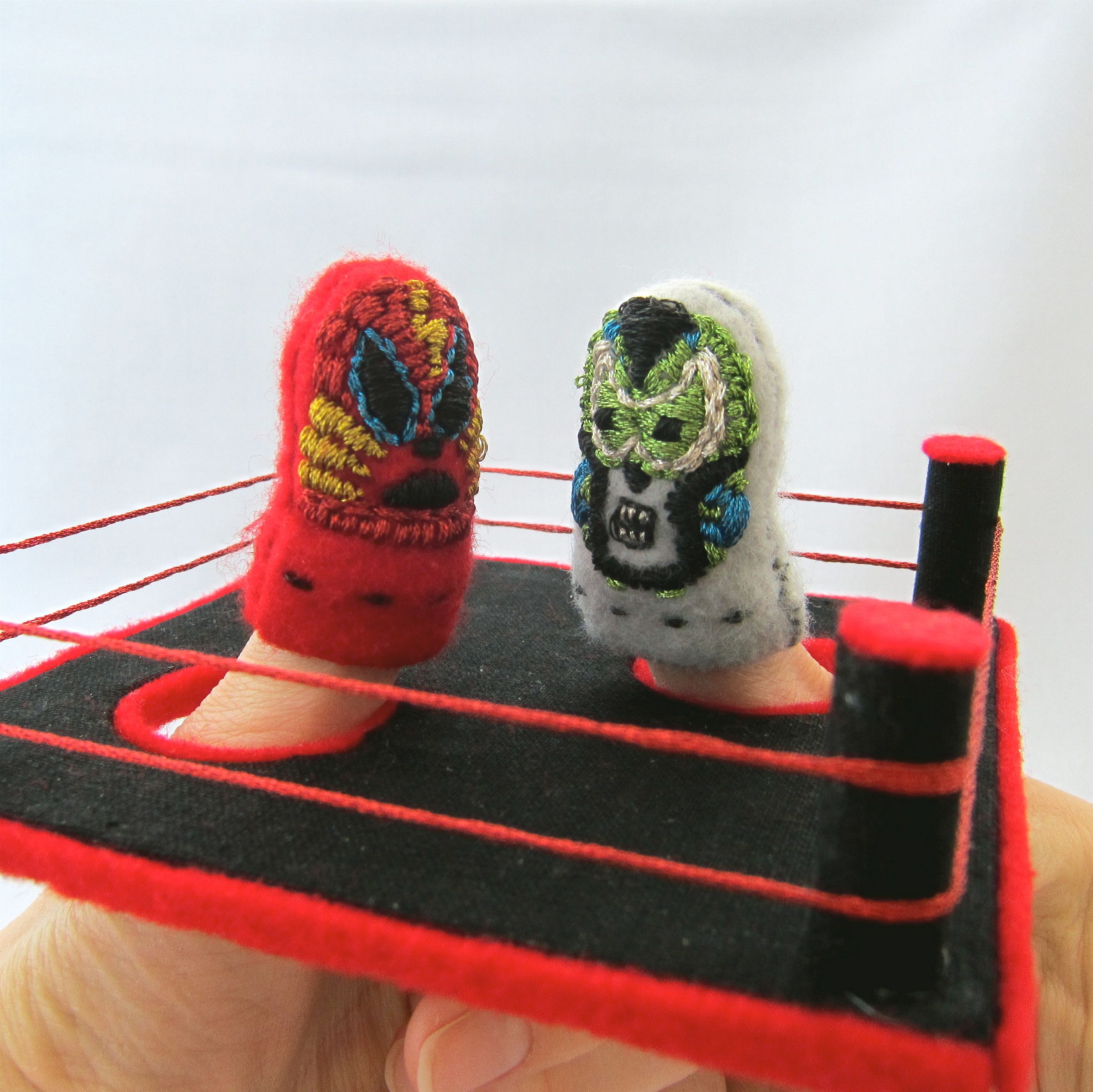 Mexican Thumb Wrestler Puppets and Arena : 5 Steps (with Pictures ...