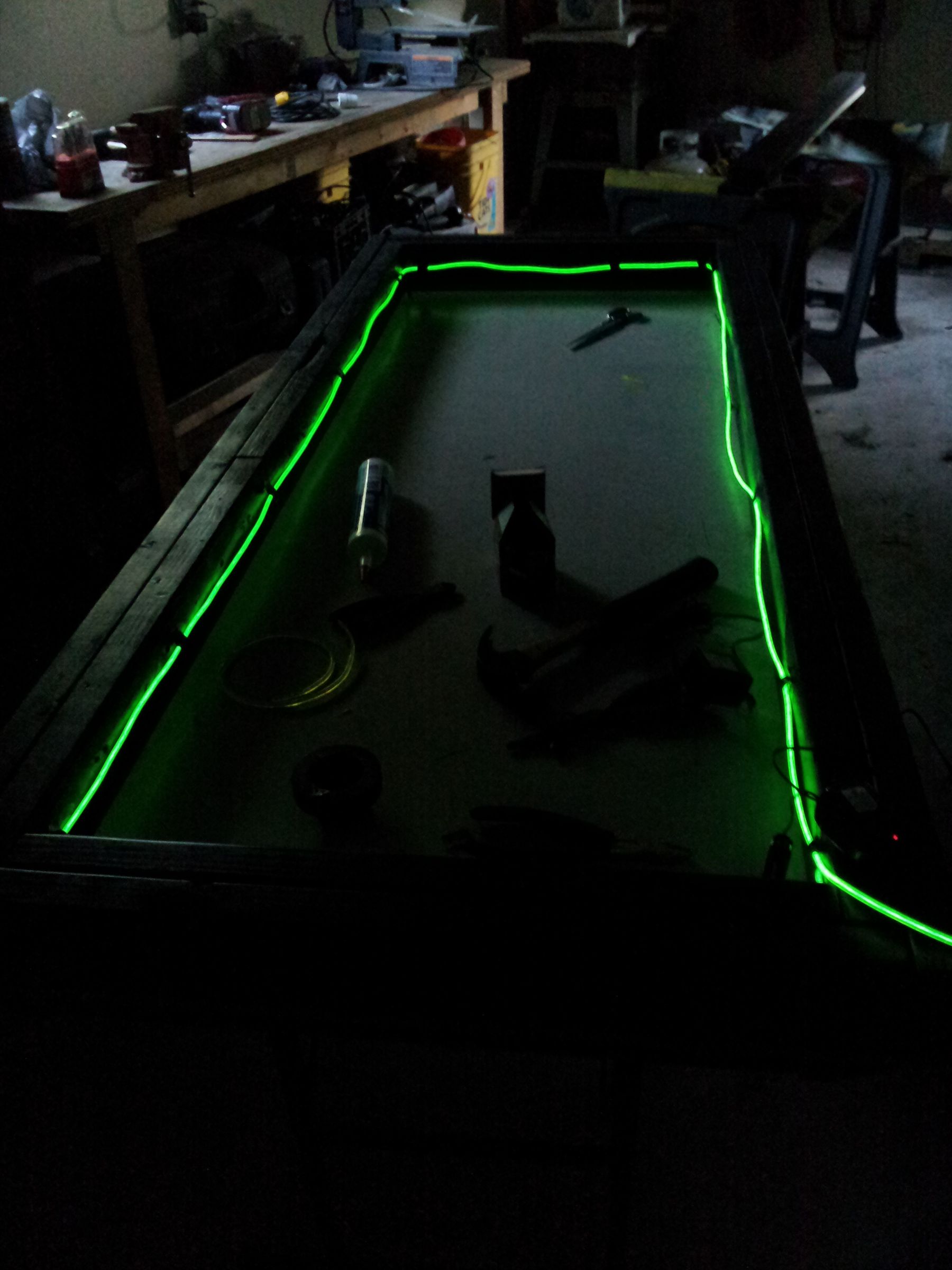 EL Wire Infinity Pong Table : 5 Steps (with Pictures) - Instructables