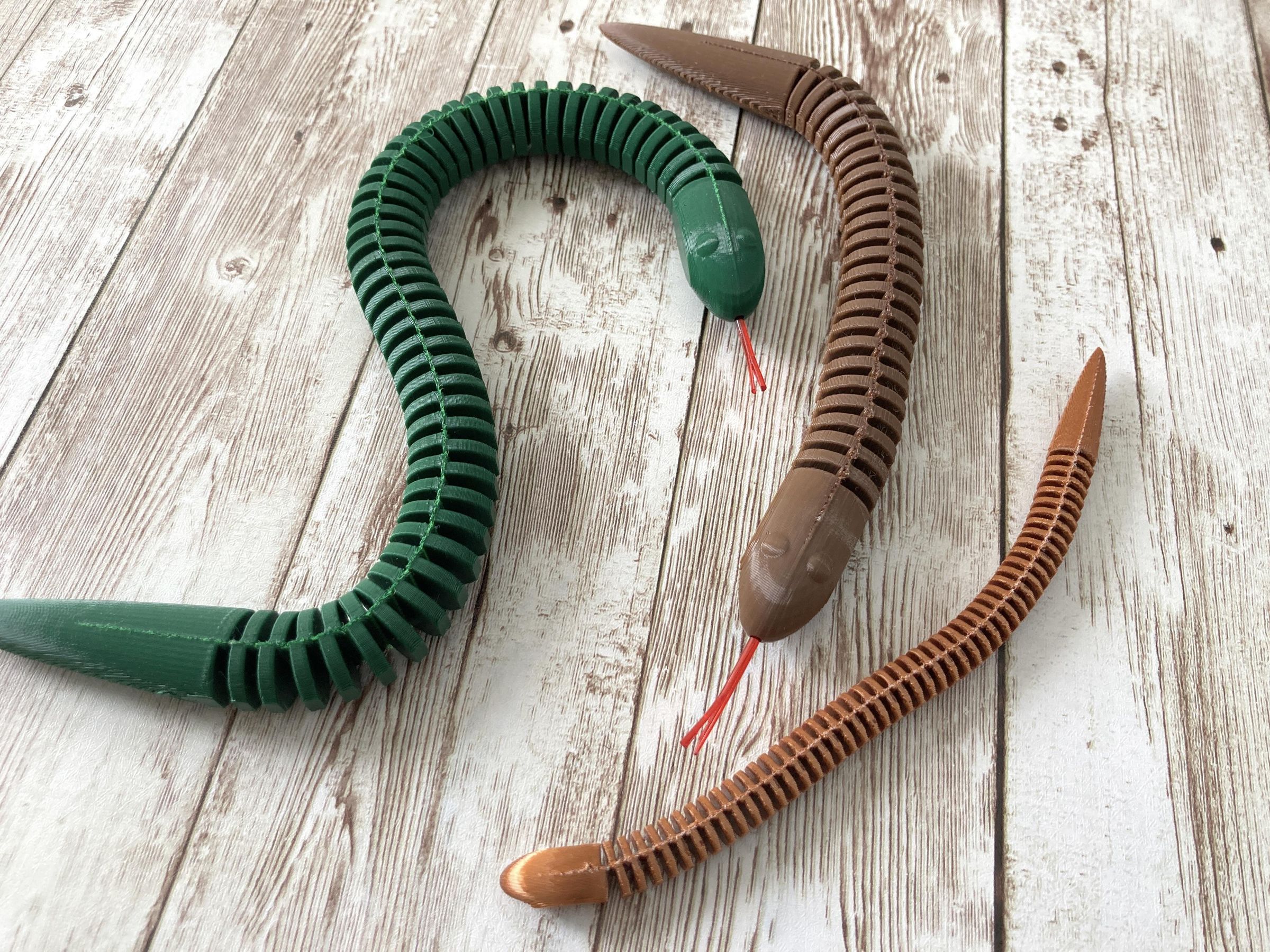3D Printed Flexi Snake : 13 Steps (with Pictures) - Instructables