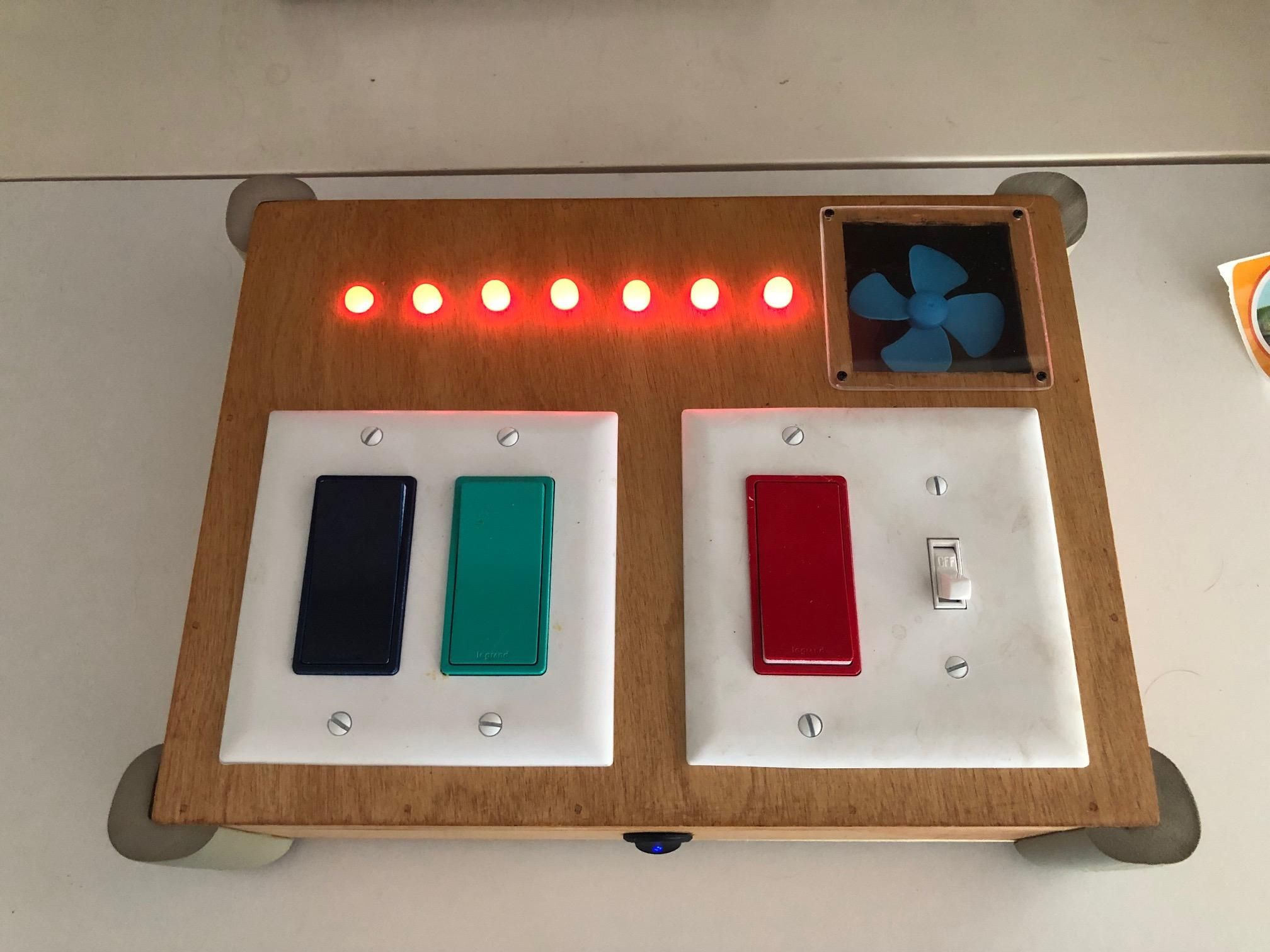 Busy Button Box - Montessori-style Electronic Board Toy for Toddlers ...