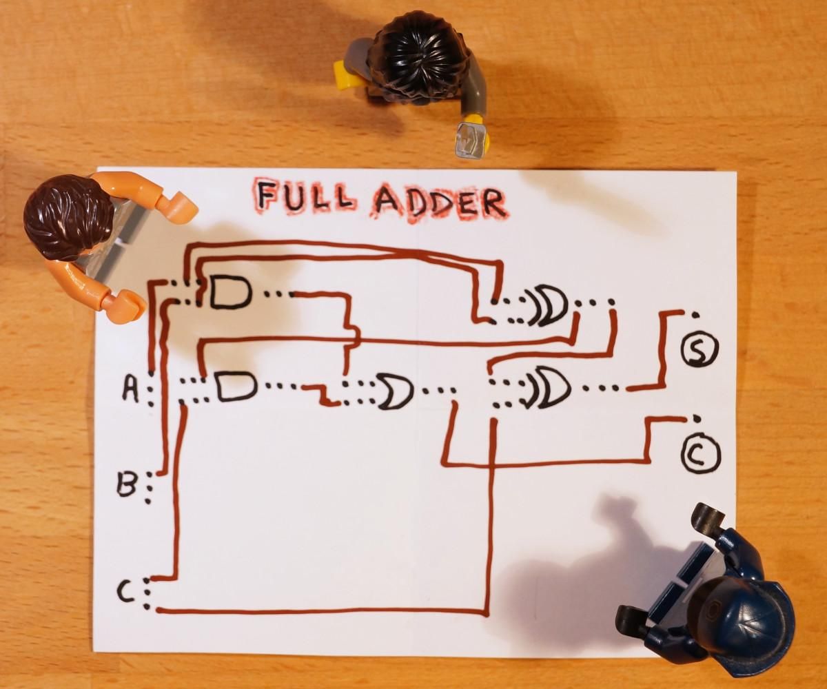 Making a Full Adder With LogicBoard From MH-EDU-Electronics : 7 Steps ...