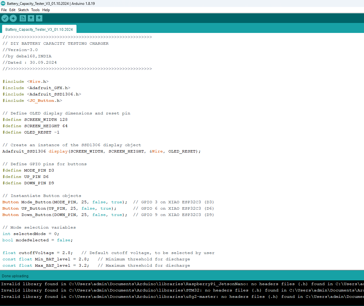 DIY Smart Multipurpose Battery Tester : 20 Steps (with Pictures ...