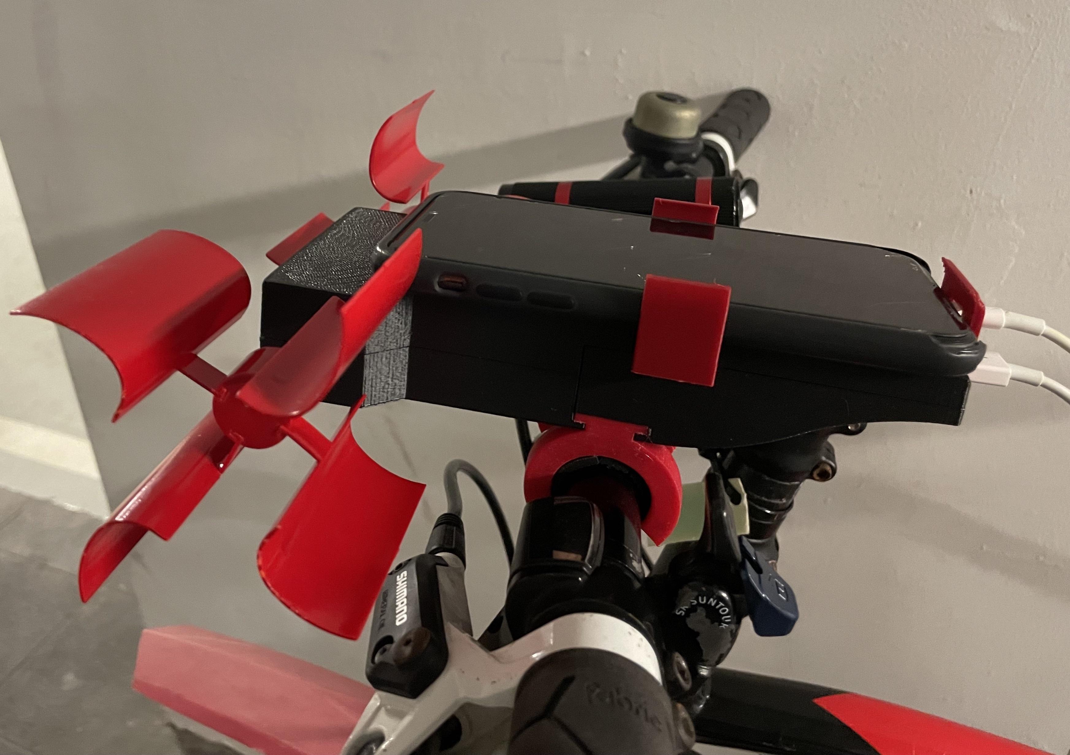 Wind Powered Bicycle Phone Charger : 11 Steps (with Pictures ...