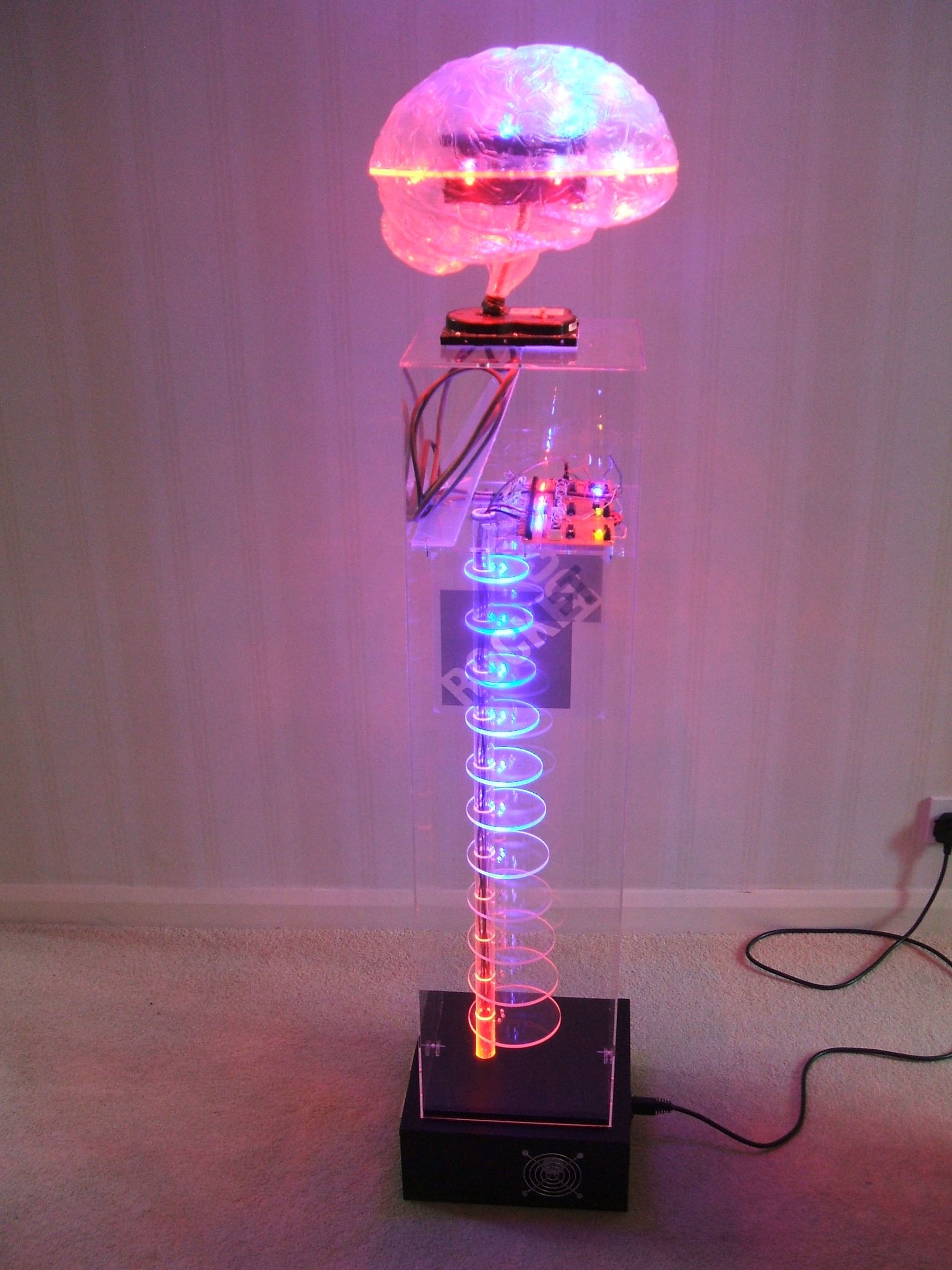 "The Brain" an External Hard-drive and Light Sculpture : 12 Steps (with ...