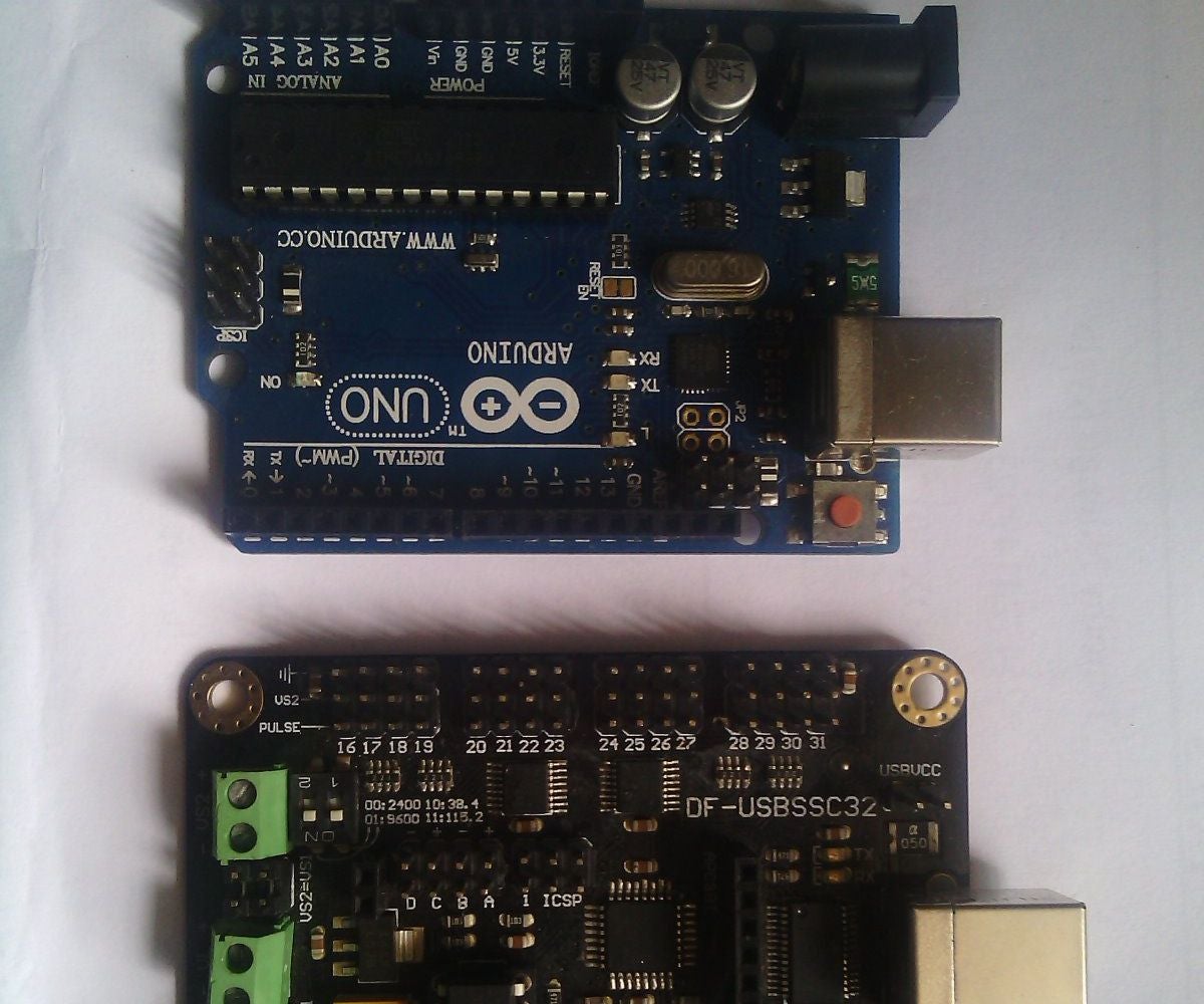Controlling Servos Using The Ssc 32 Servo Controller And Arduino Uno 3 Steps Instructables