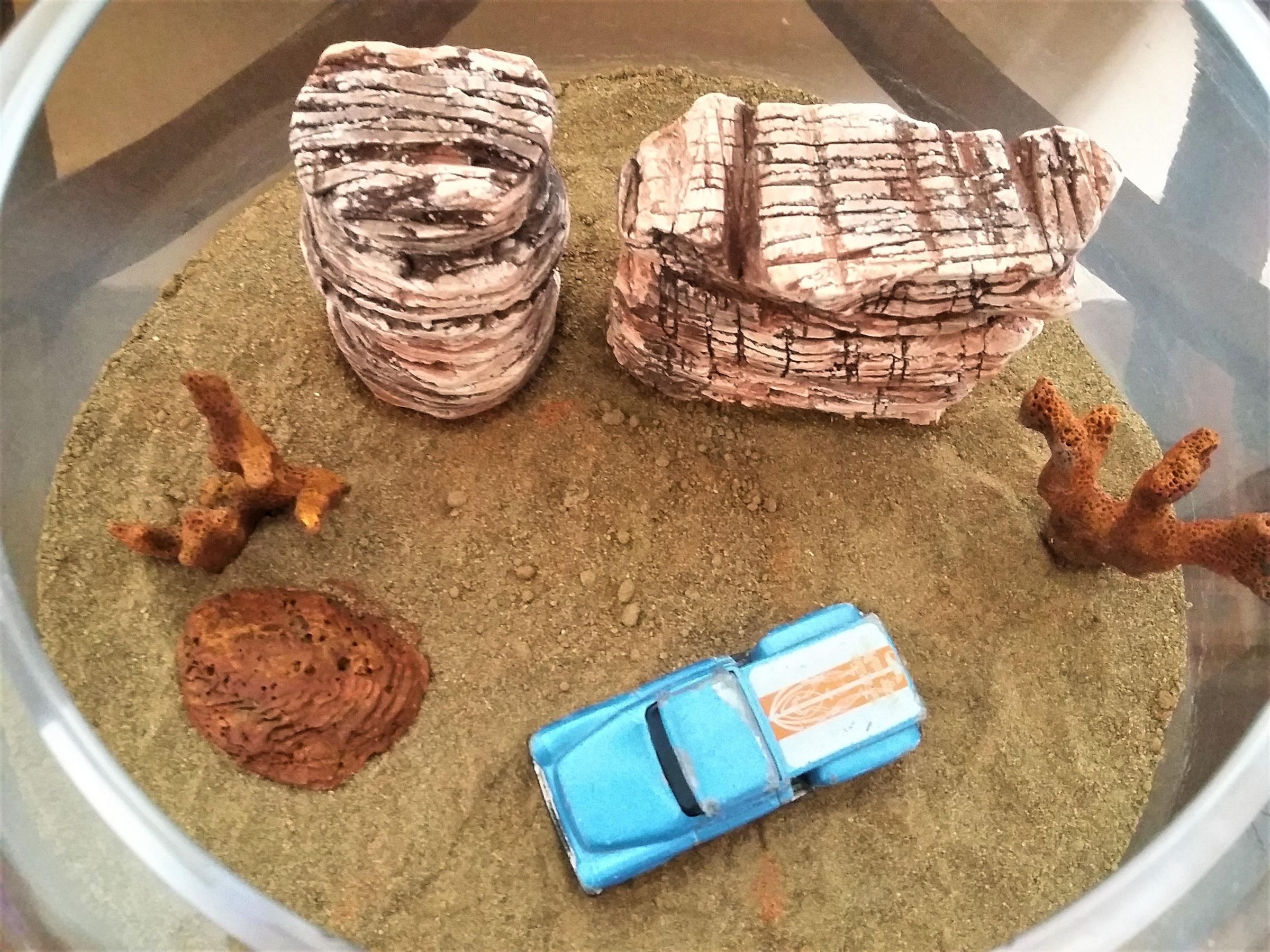 How to Make Desert Landscape Diorama / Desert Terrarium : 3 Steps ...
