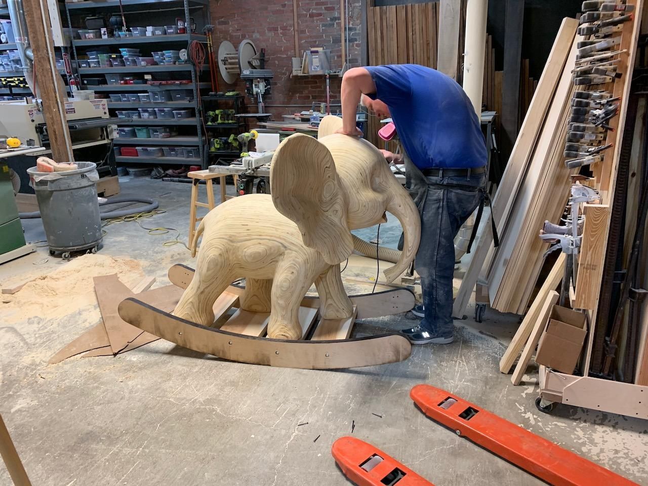 Carved Plywood Rocking Elephant : 9 Steps (with Pictures) - Instructables